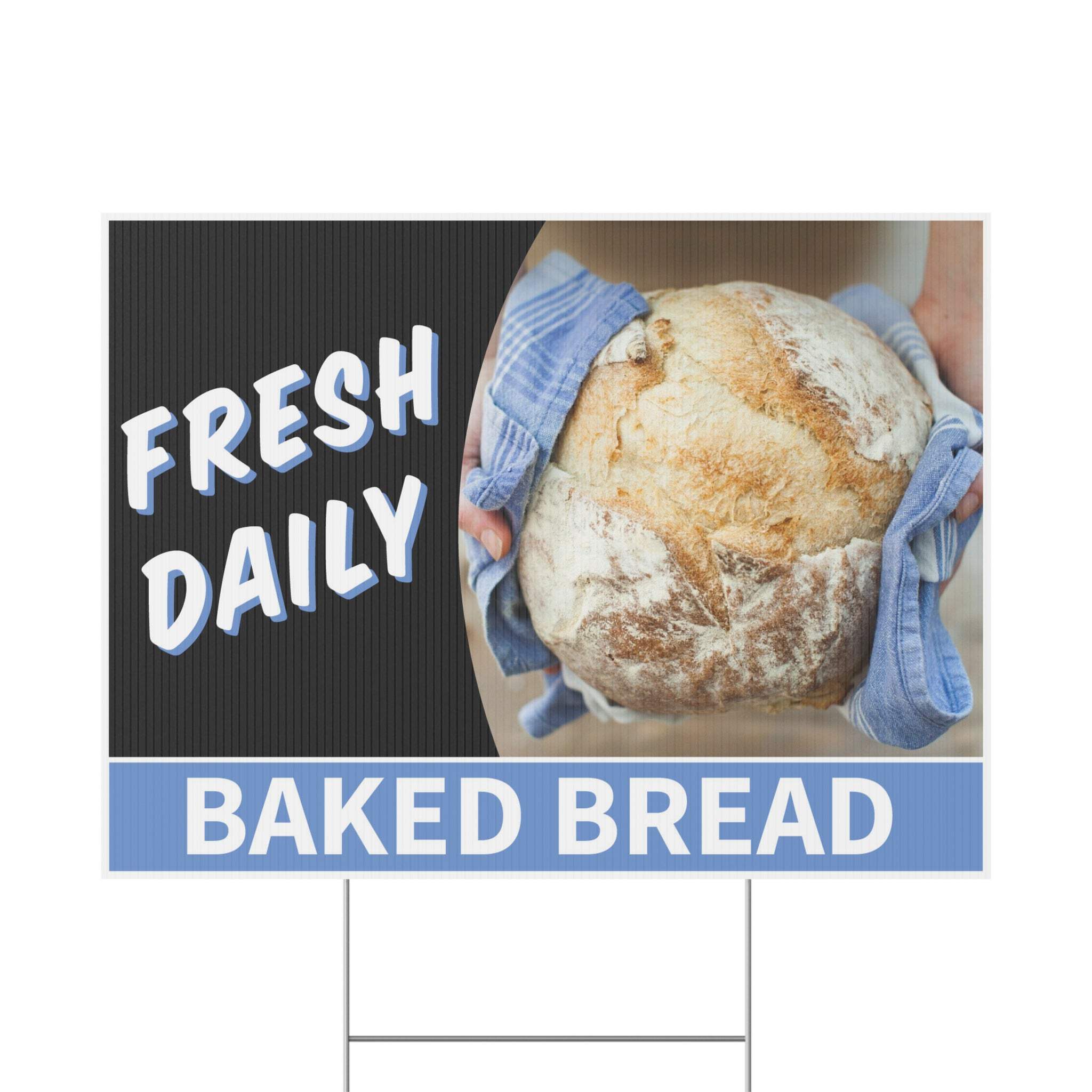 Fresh Baked Bread, Yard Sign, 18x12, 24x18, 36x24, v2 - Walmart.com