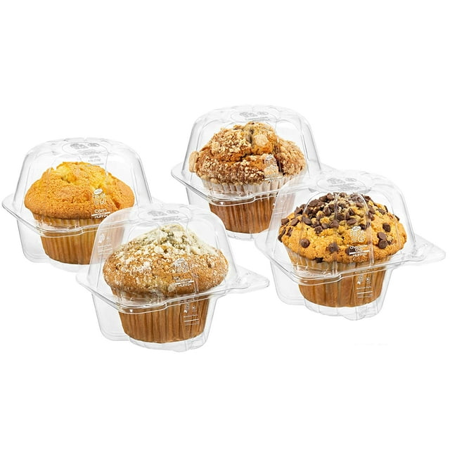Fresh Bakery Muffins | 4 Individually Wrapped Muffins Included ...