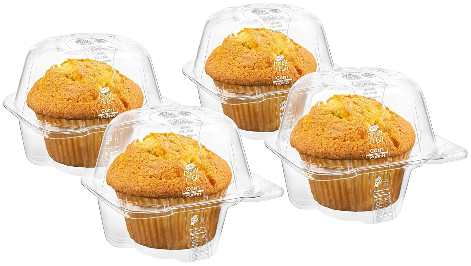 Fresh Bakery Muffins | 4 Individually Wrapped Muffins Included ...