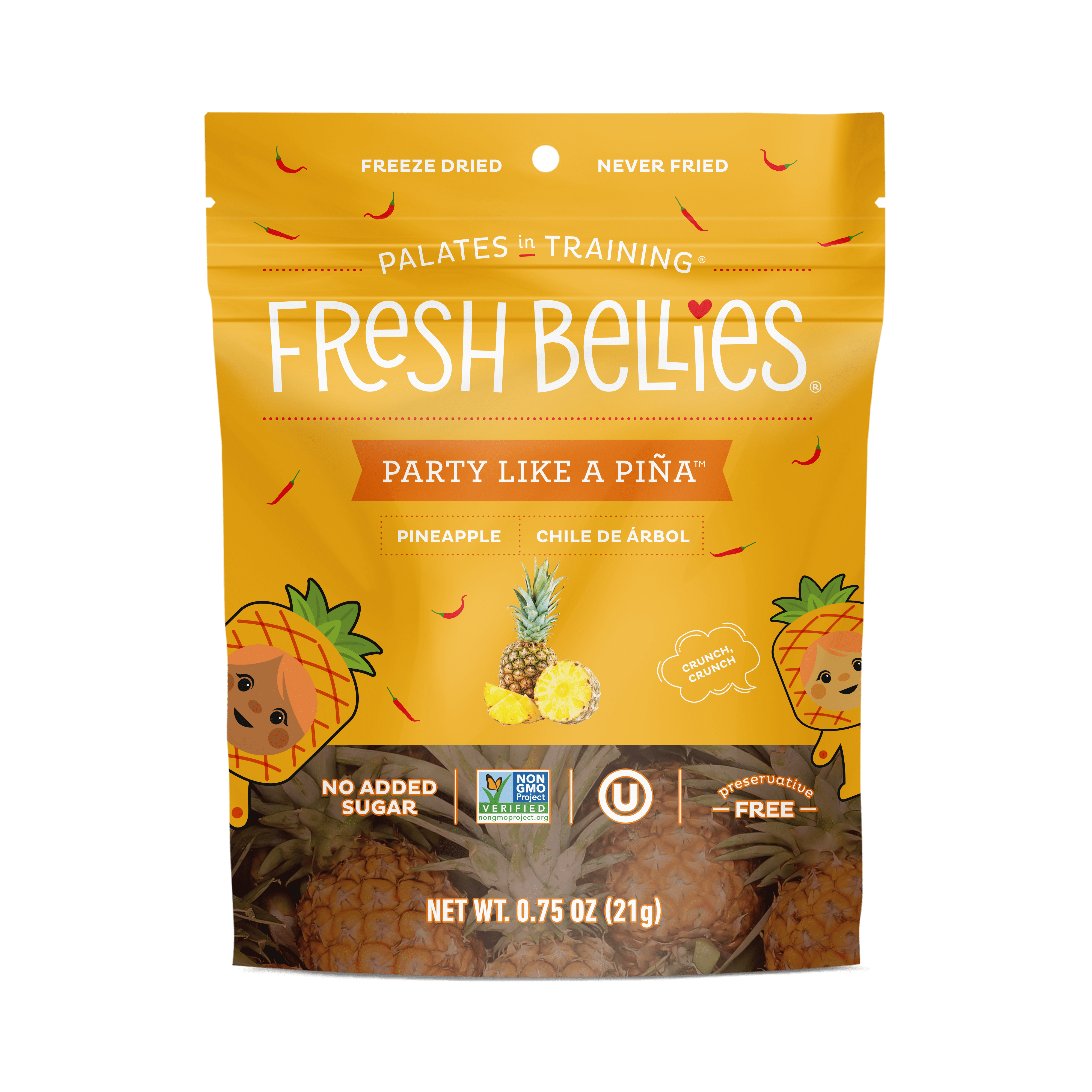 Fresh Bellies Party like a Pina Freeze-Dried Toddler Snack, Resealable ...