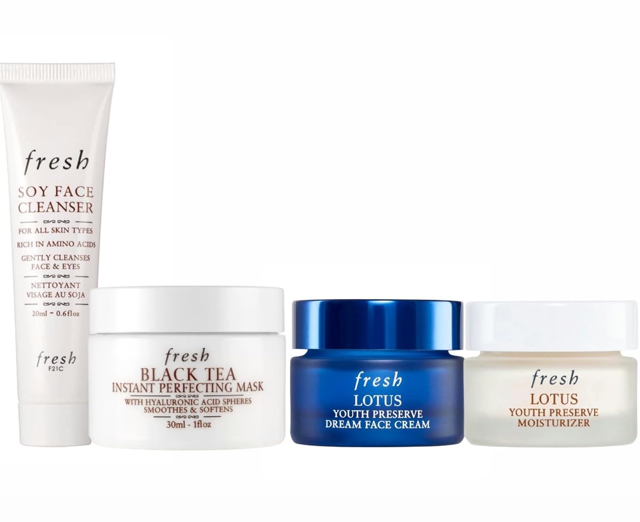 Fresh Black Tea Instant Perfecting Mask, Lotus Youth Preserve Cream ...