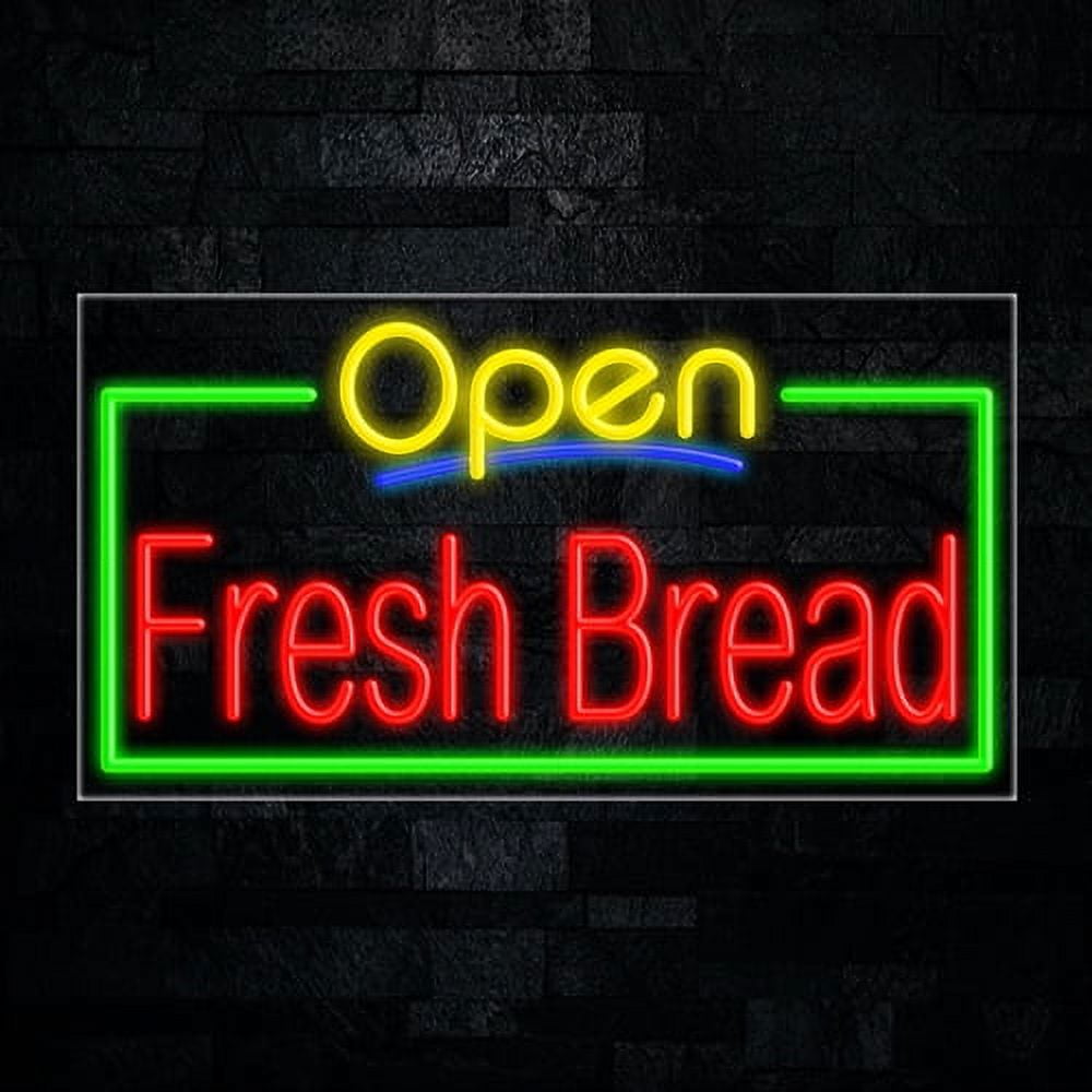 Fresh Bread LED Neon Sign 33"L x 18"H #35727 - Walmart.com