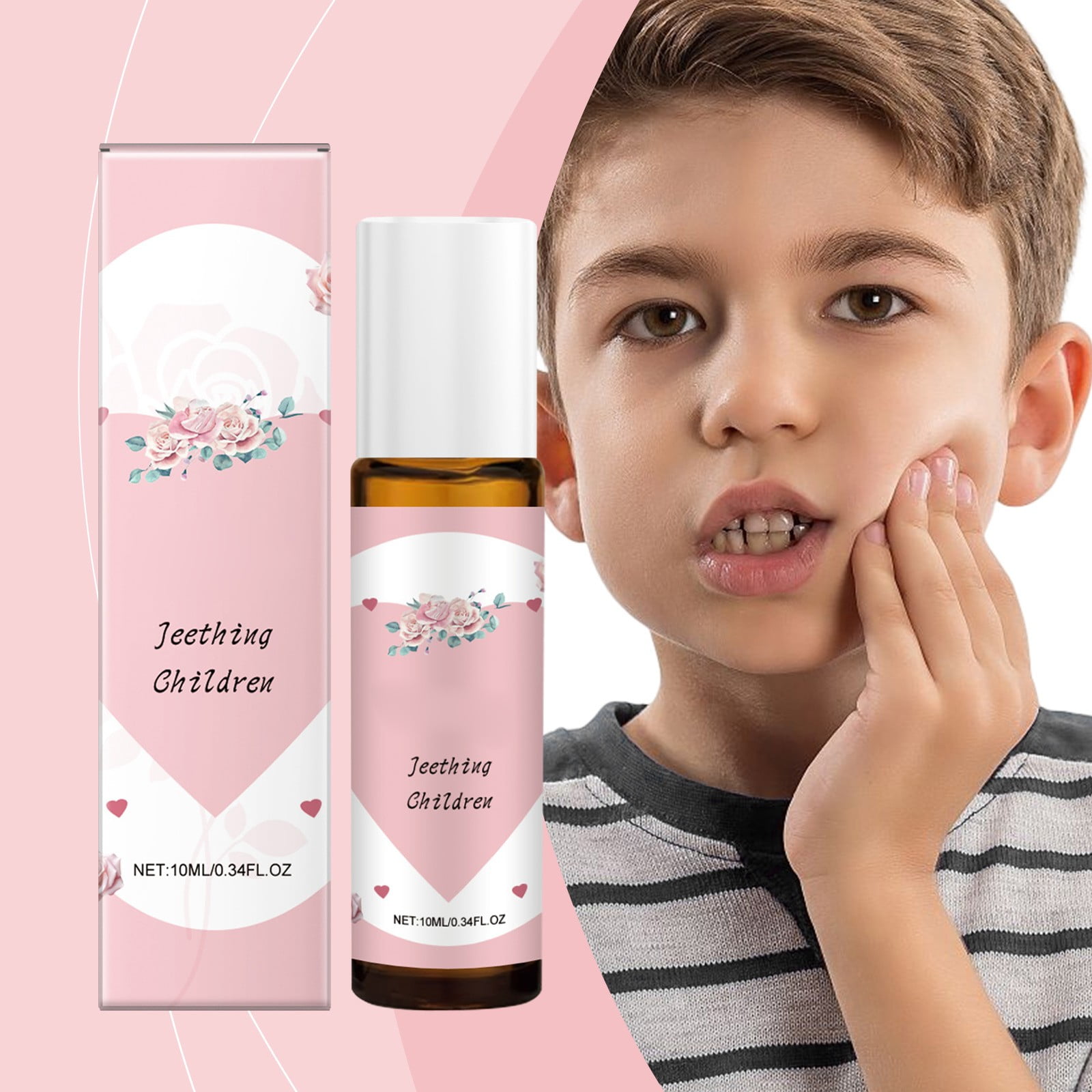 Fresh Breath Care Toothpaste Teething Roller Pain Relief Roller Serum ...