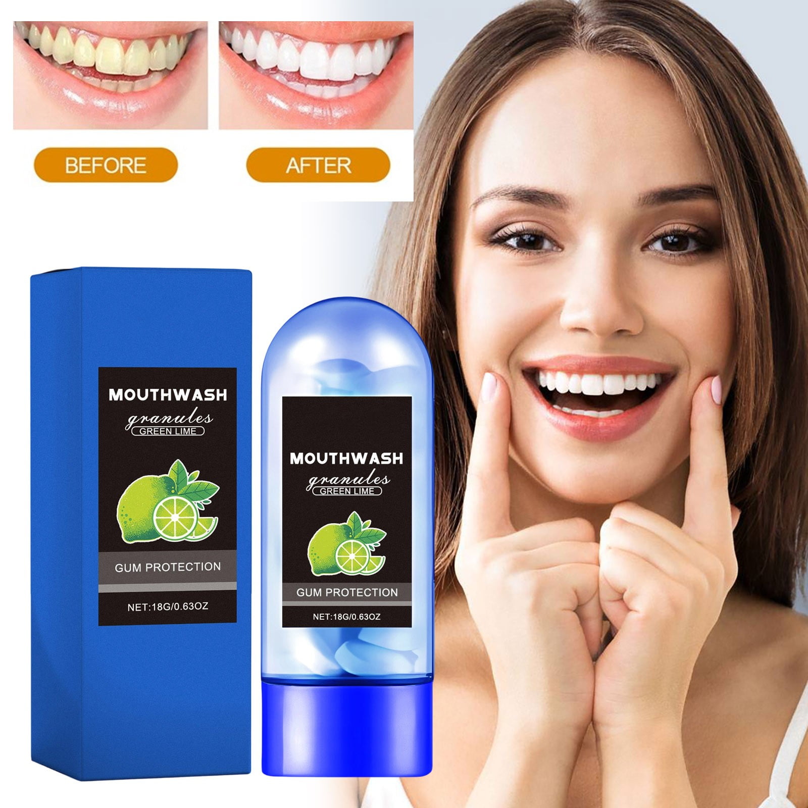 Fresh Breath & Natural Whitening Toothpaste Tablets Instant Freshness ...