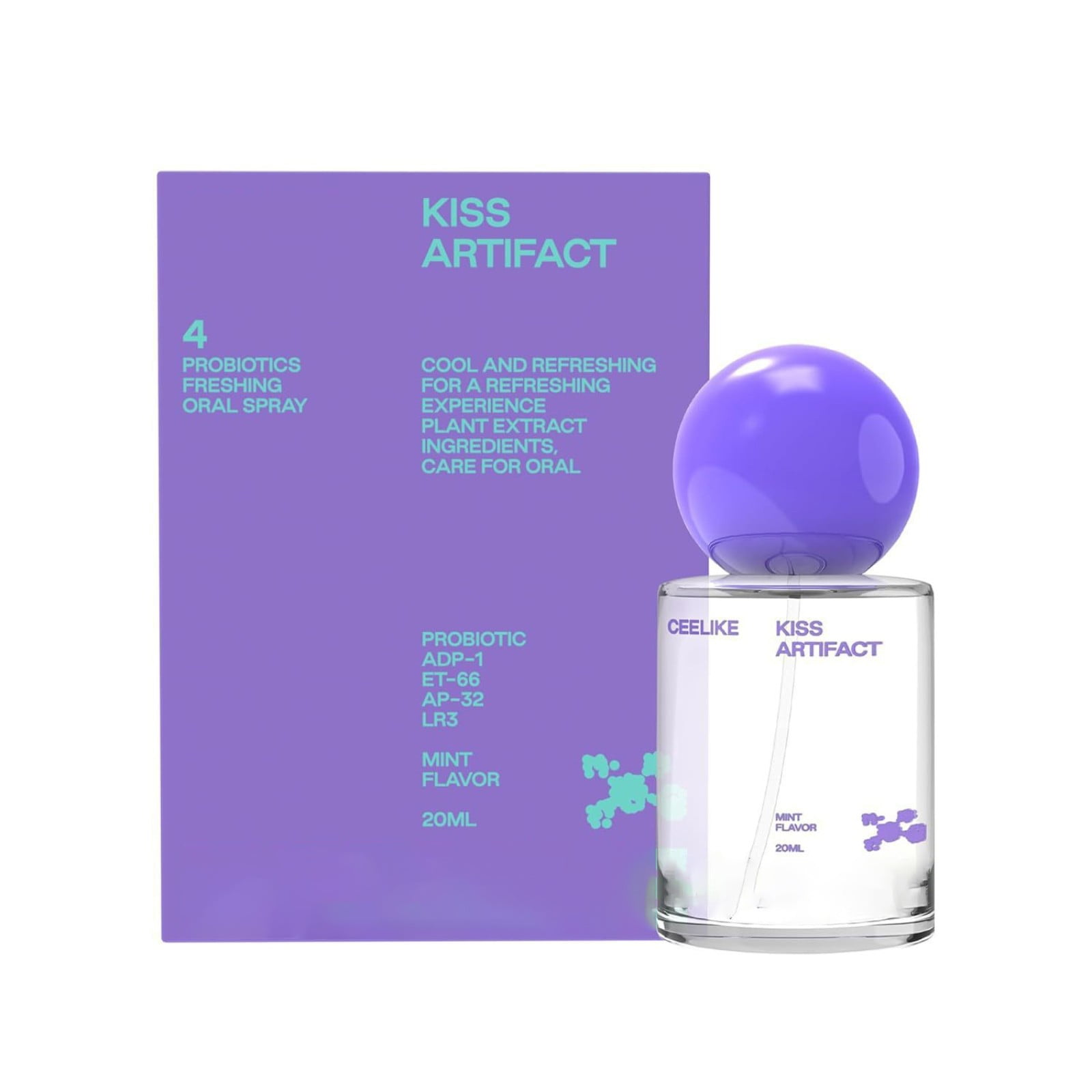 Fresh Breath On-The-Go! CEELIKE Probiotic Oral Spray 0.68oz/20ml ...