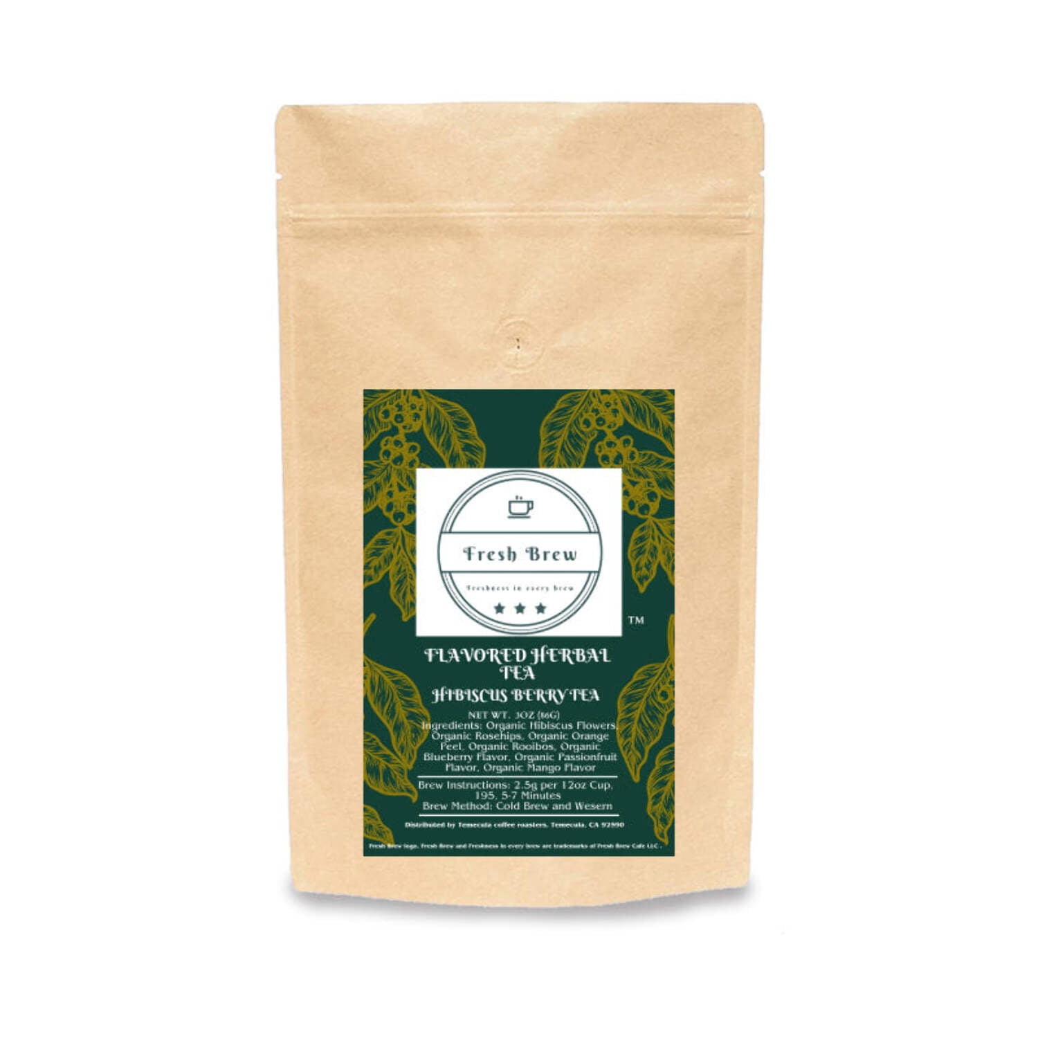 Fresh Brew Coffee Hibiscus Berry Tea - Walmart.com