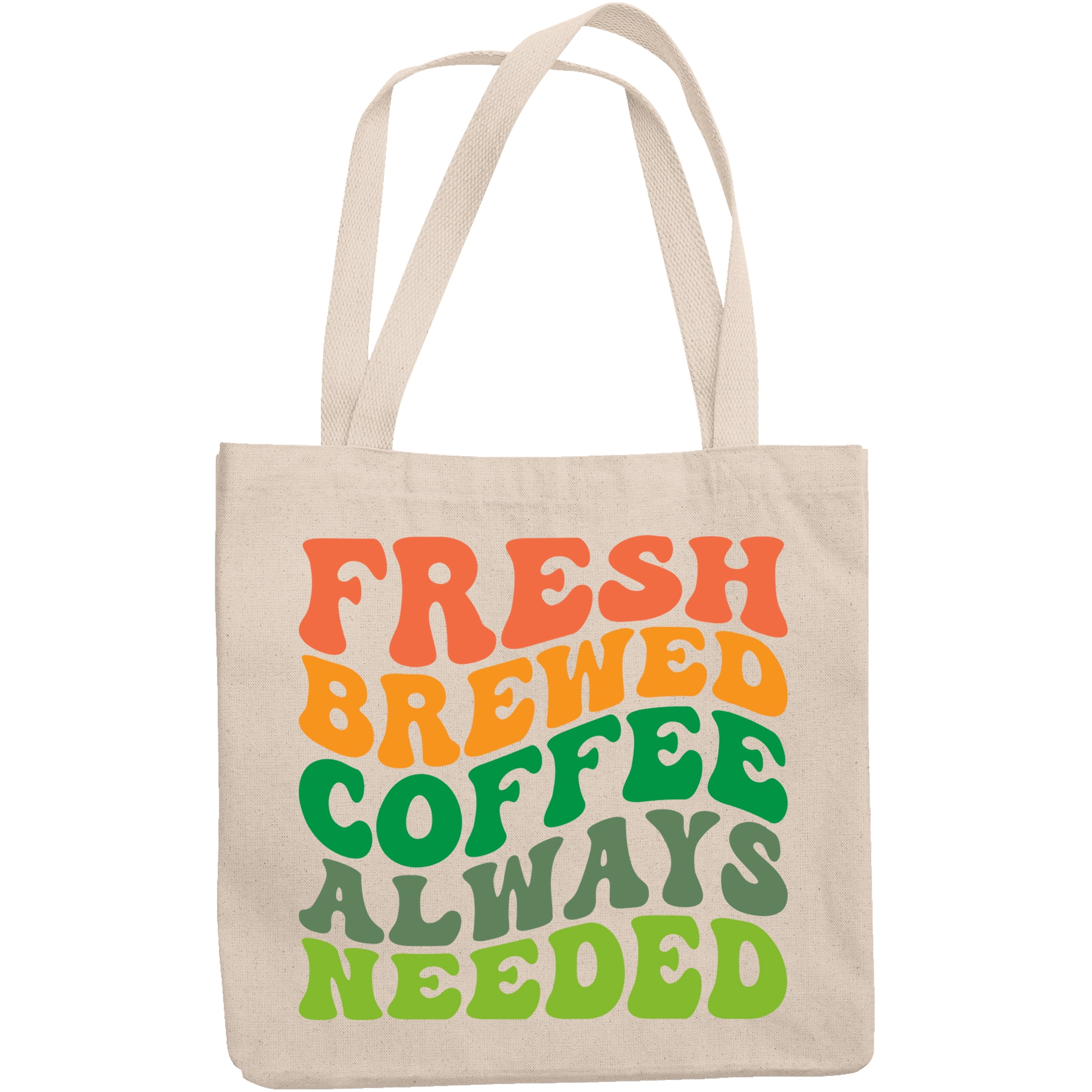 Fresh Brewed Coffee Always Needed, Groovy Retro Wavy Text Merch Gift ...