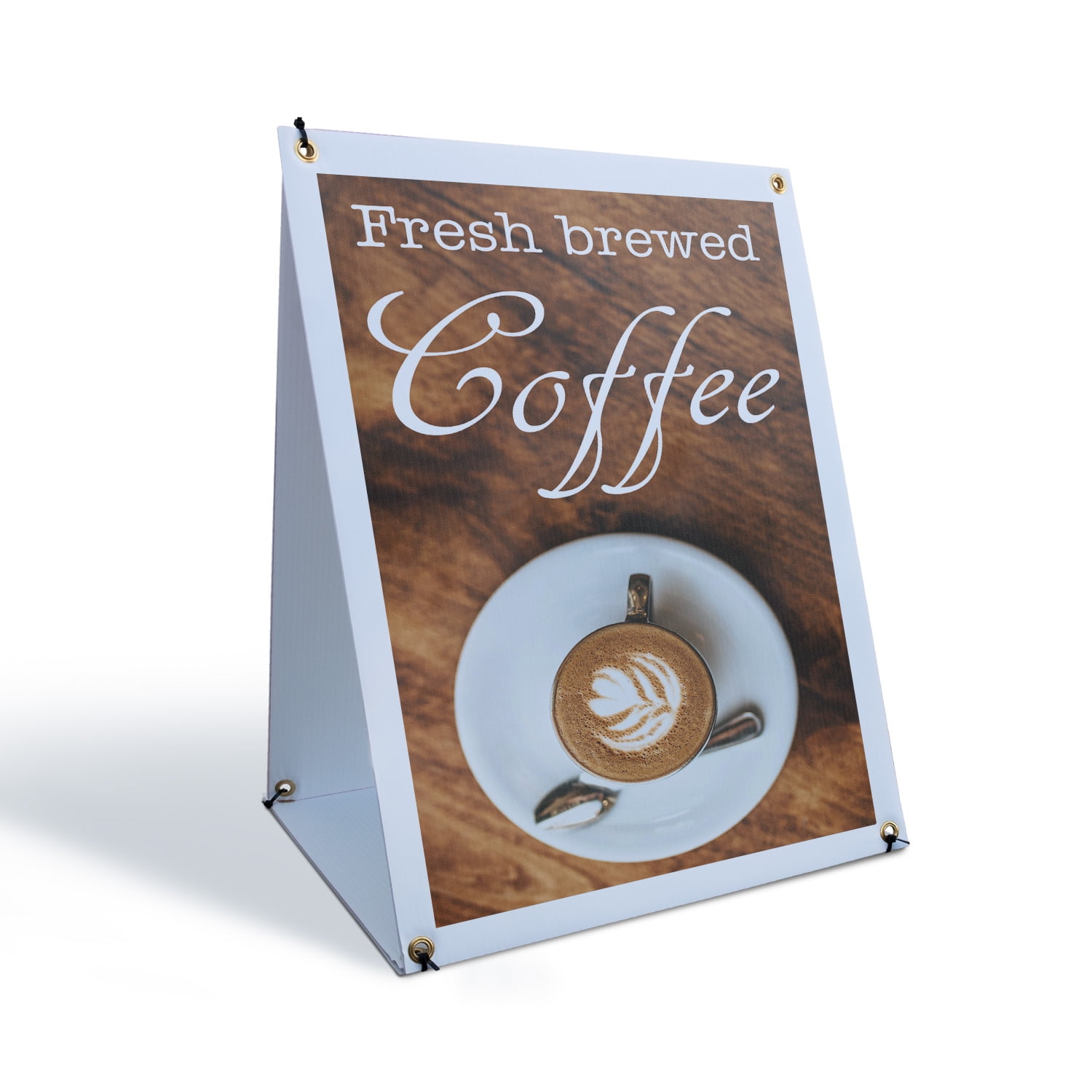Fresh Brewed Coffee Sidewalk Sign 18 Inch x 24 Inch A-Frame Images On ...