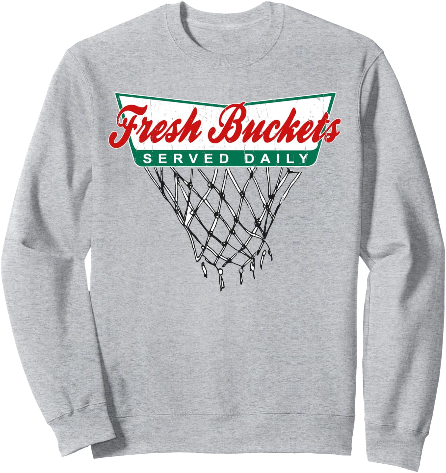 Fresh Buckets Served Daily Tee - Funny Basketball Player Bball Design ...