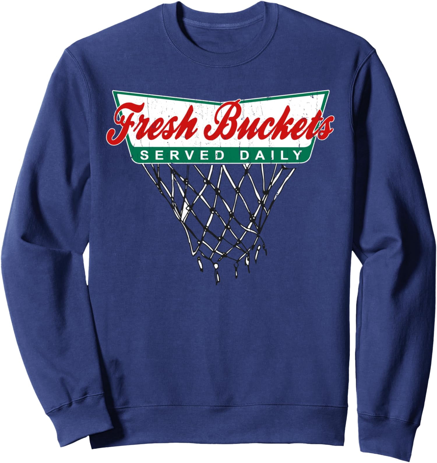 Fresh Buckets Served Daily Tee - Funny Basketball Player Bball Design ...