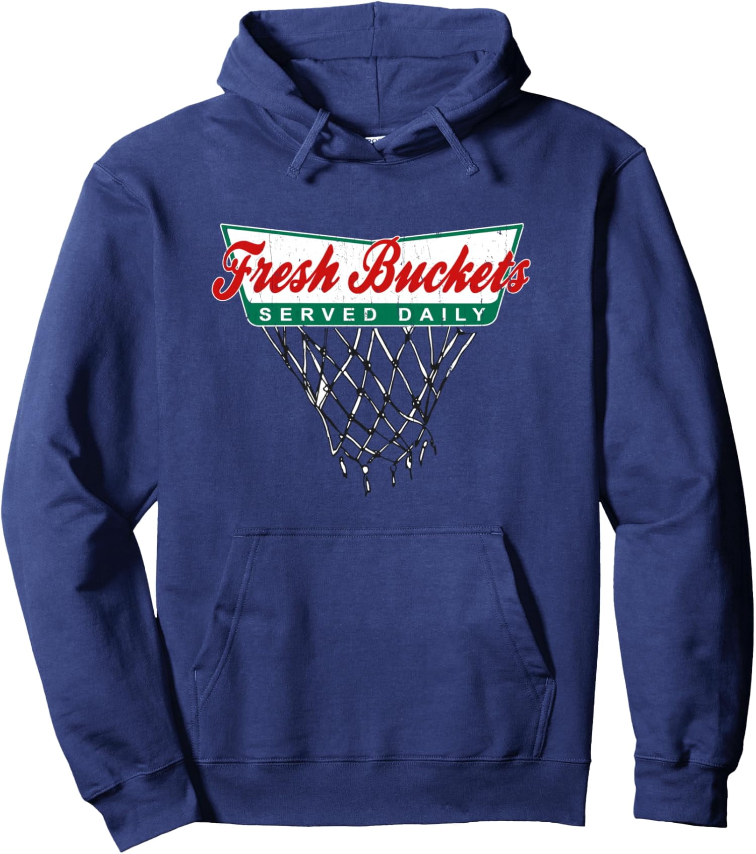 Fresh Buckets Served Daily Tee - Funny Basketball Player Bball Design ...