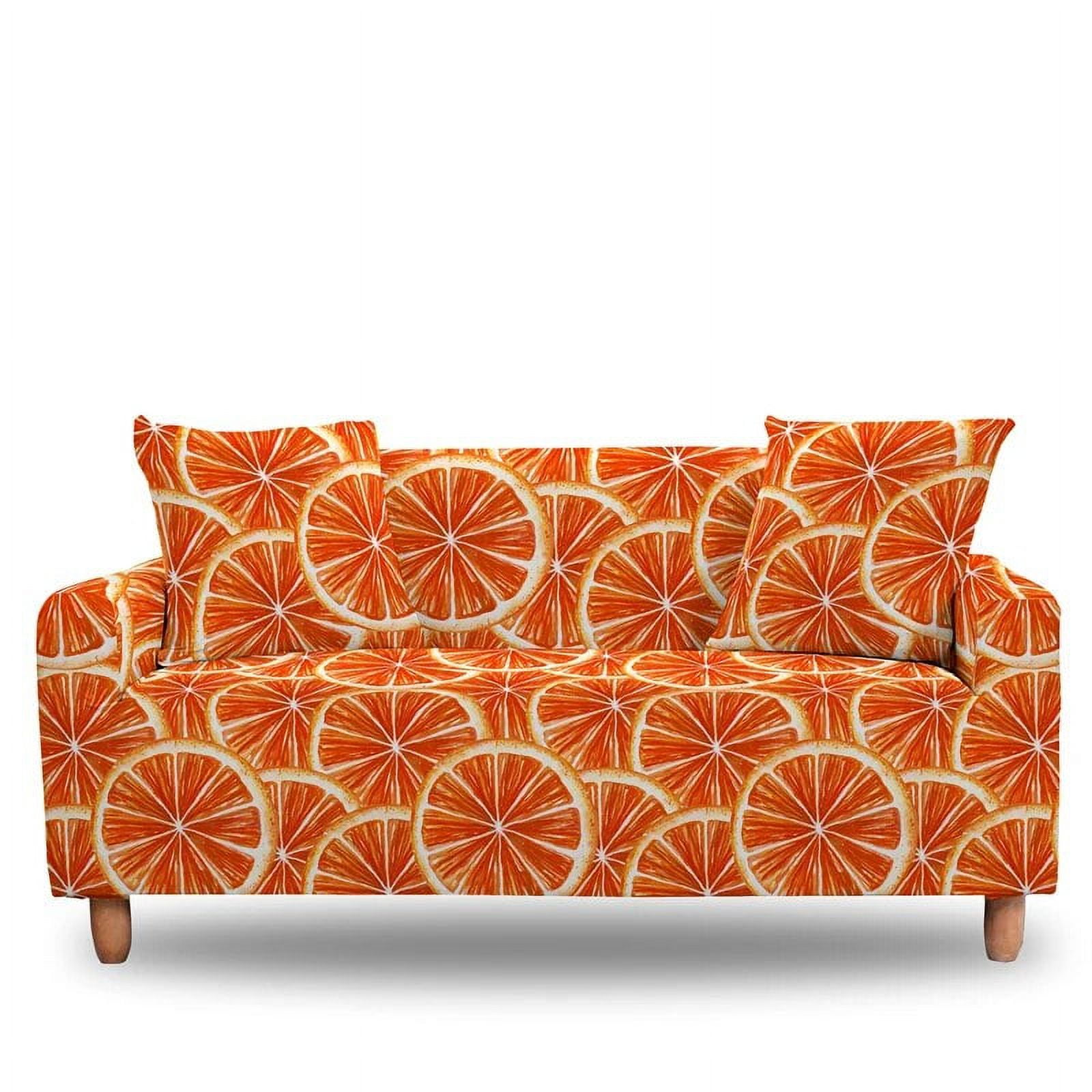 Fresh Cartoon Fruits Printing Elastic Slipcovers L Shape Couch Cover ...