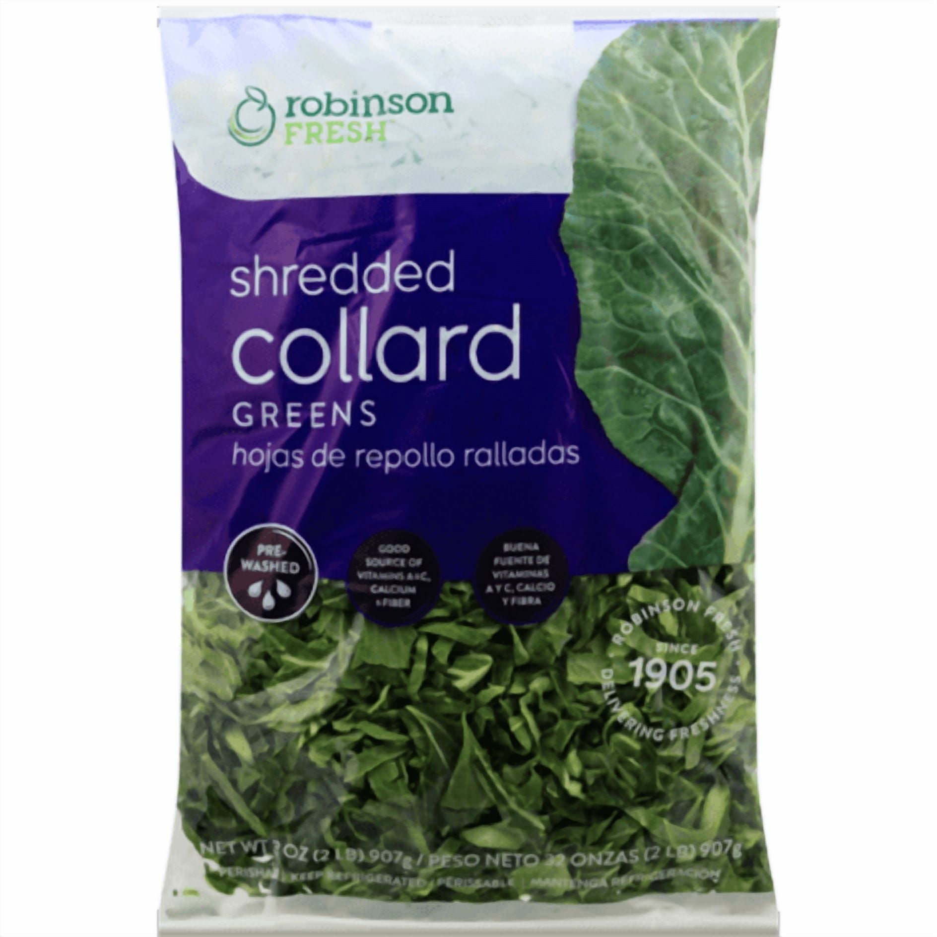 Fresh Shredded Collard Greens, 32 oz - Walmart.com