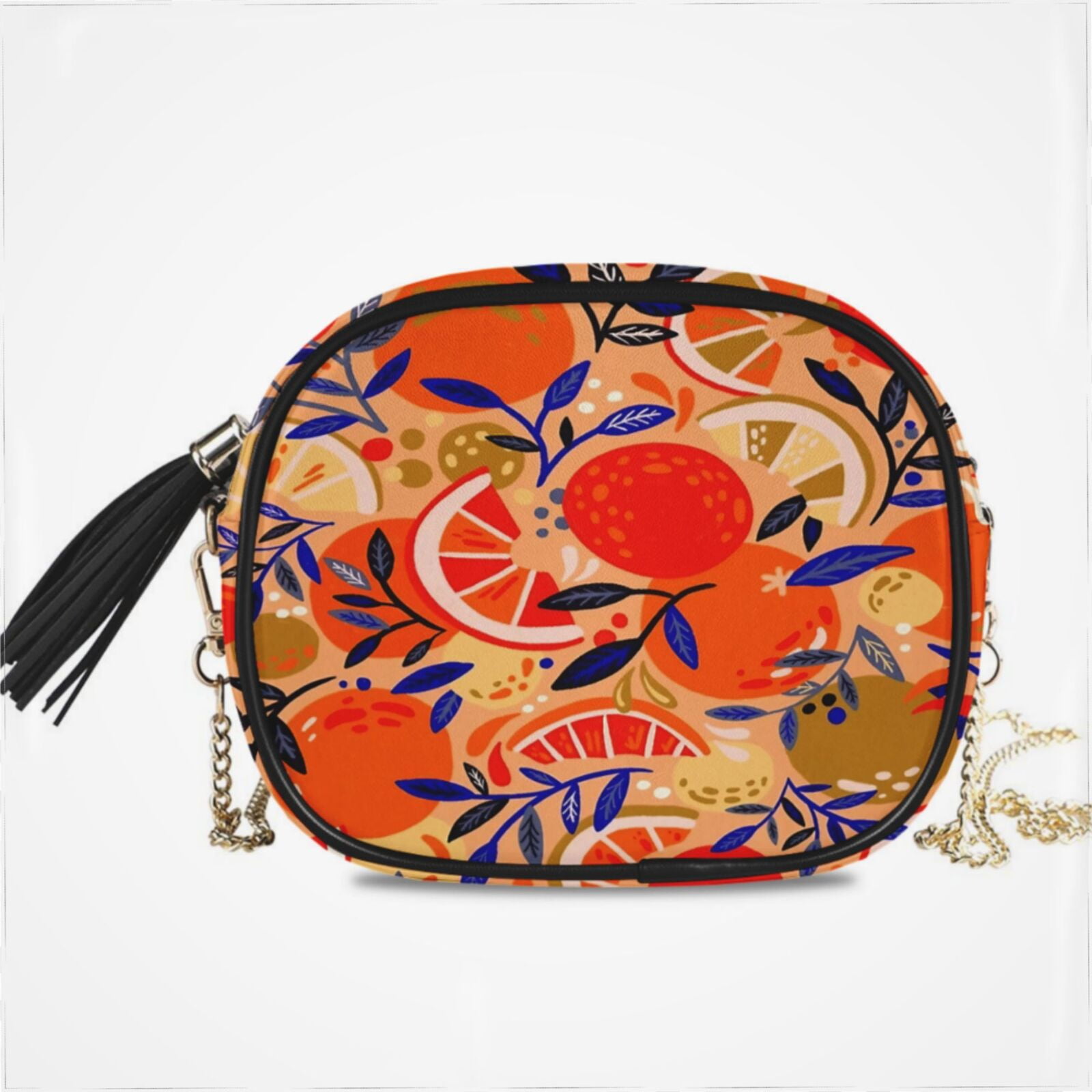 Fresh Citrus Orange Women'S Vintage Crossbody Bag Fashion Purses Bag ...