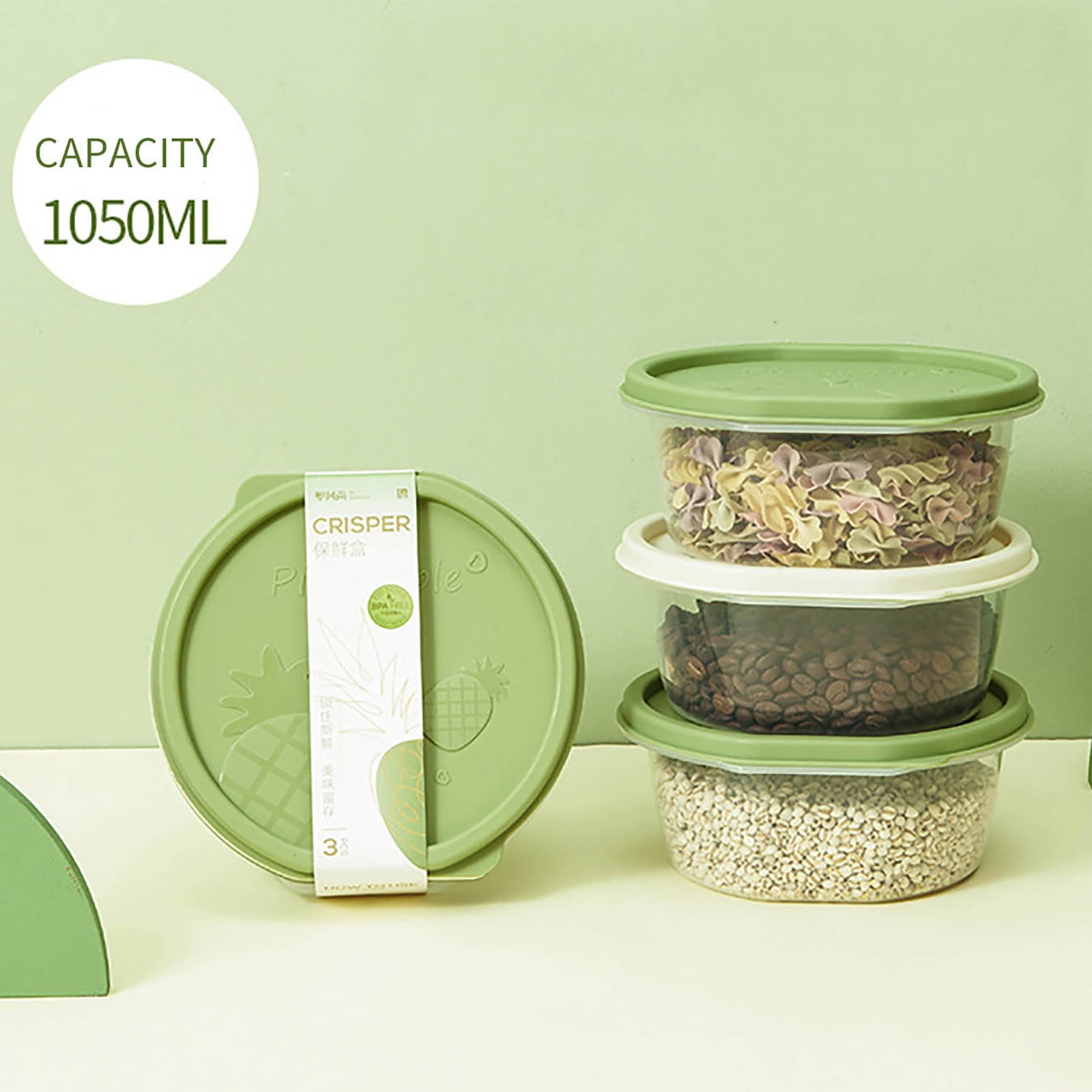 Fresh Container for Fridge,Leakproof Food Storage Containers with ...