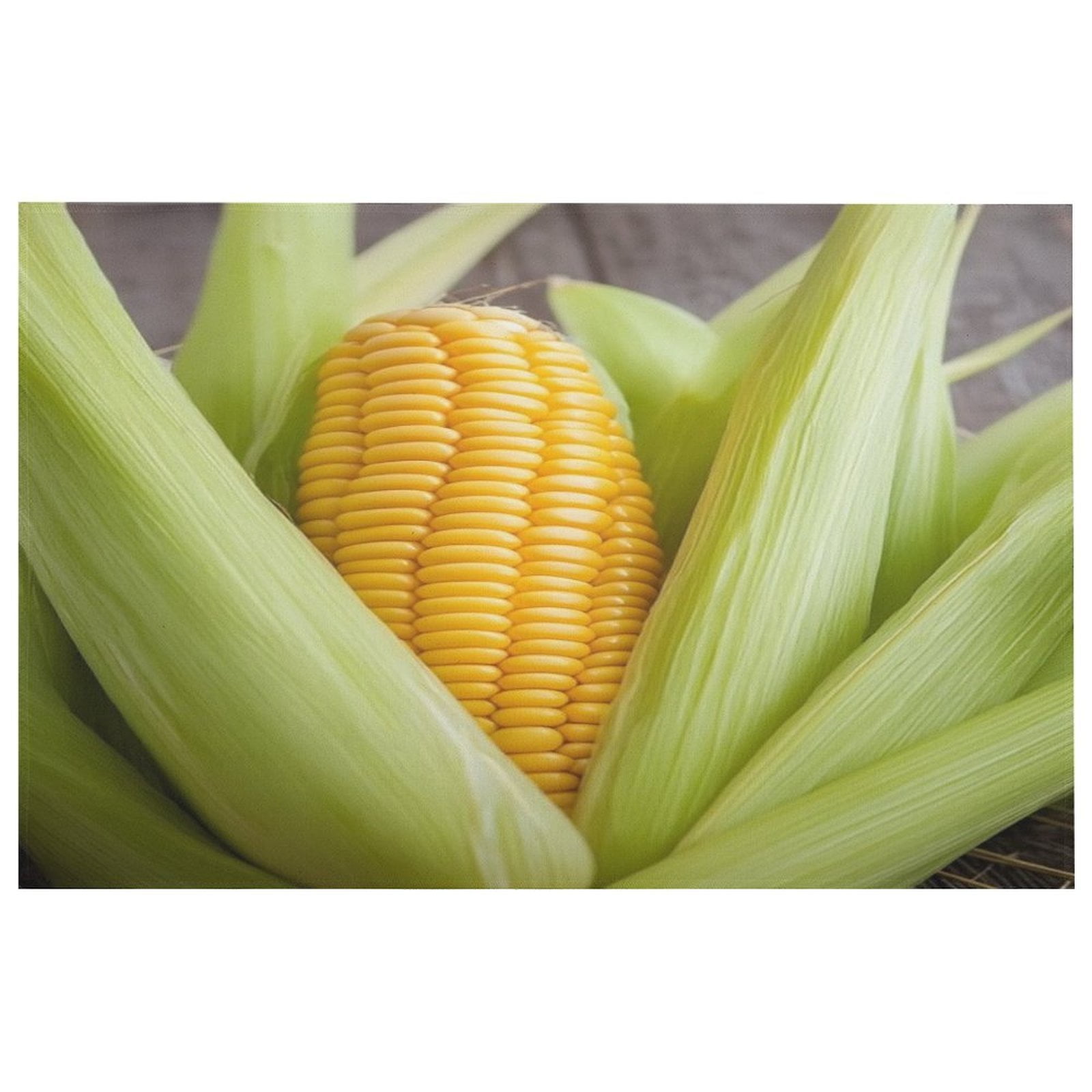 Fresh Corn on Cob Adult Home Decor Bedroom Living Room Crystal Velvet ...