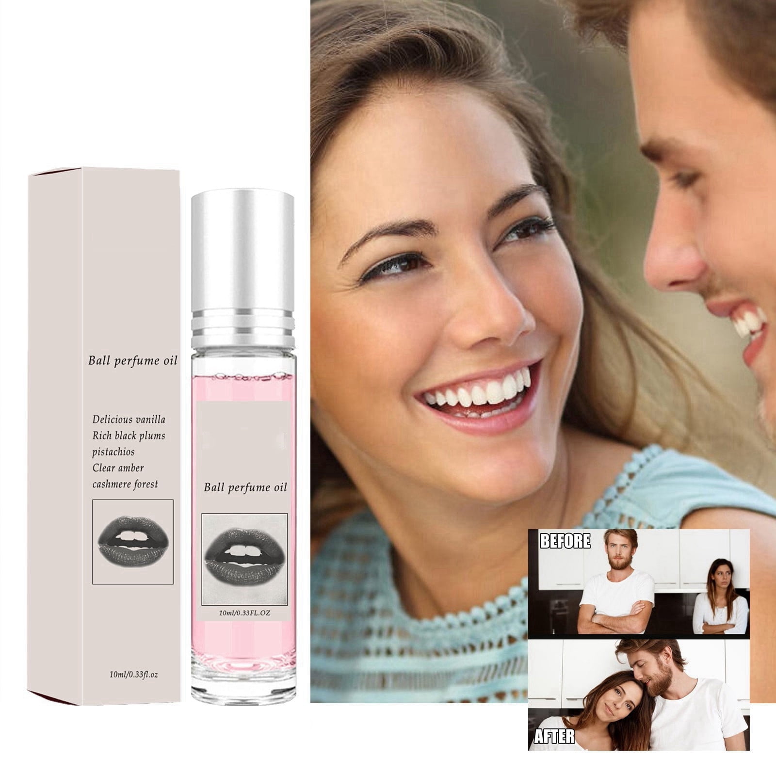 Fresh Couple Date Perfume, Long-lasting Natural Light Perfume, Portable ...