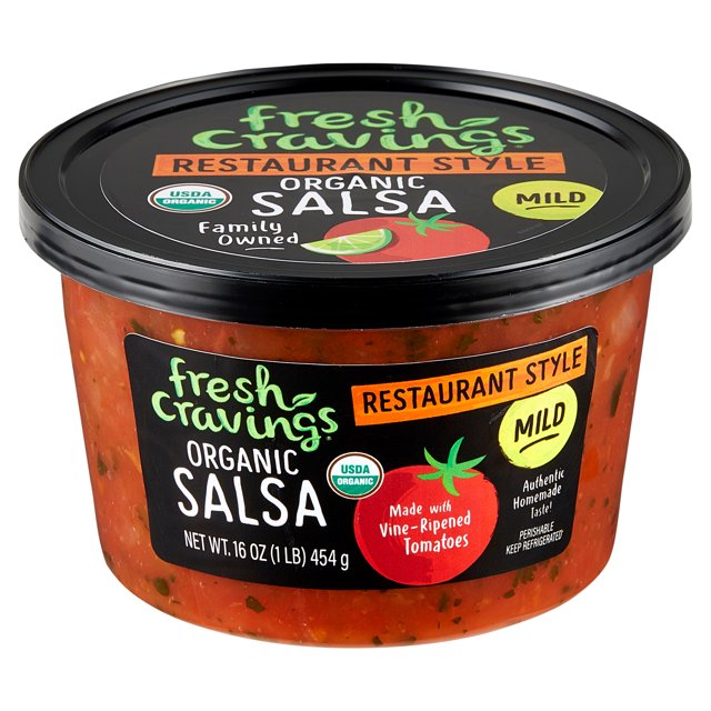 Fresh Cravings Organic Restaurant Mild Salsa 16oz., Refrigerated ...