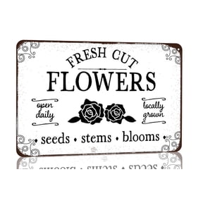 Fresh Flowers Sign