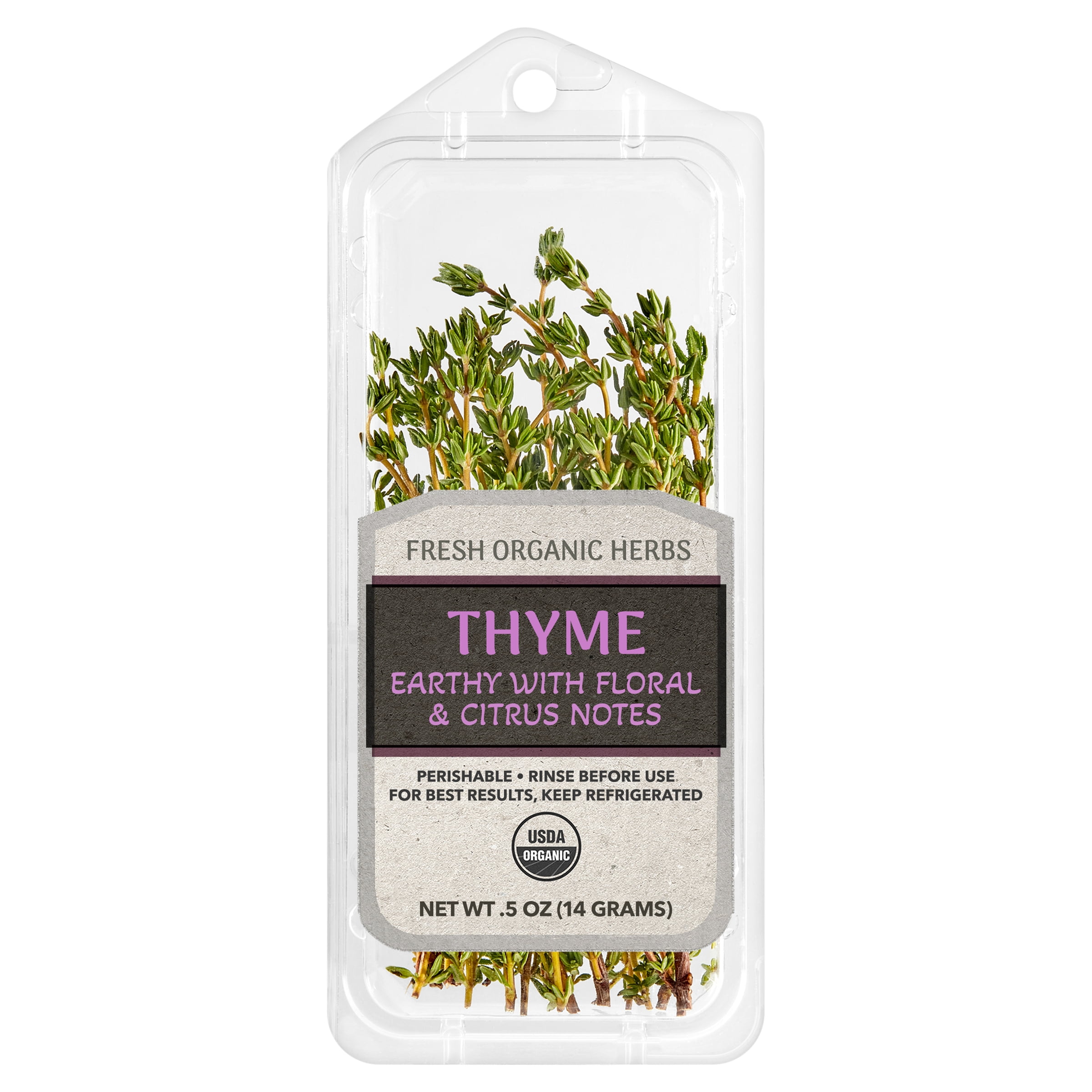 Fresh Cut Organic Thyme, 0.5 oz Clamshell - Walmart.com