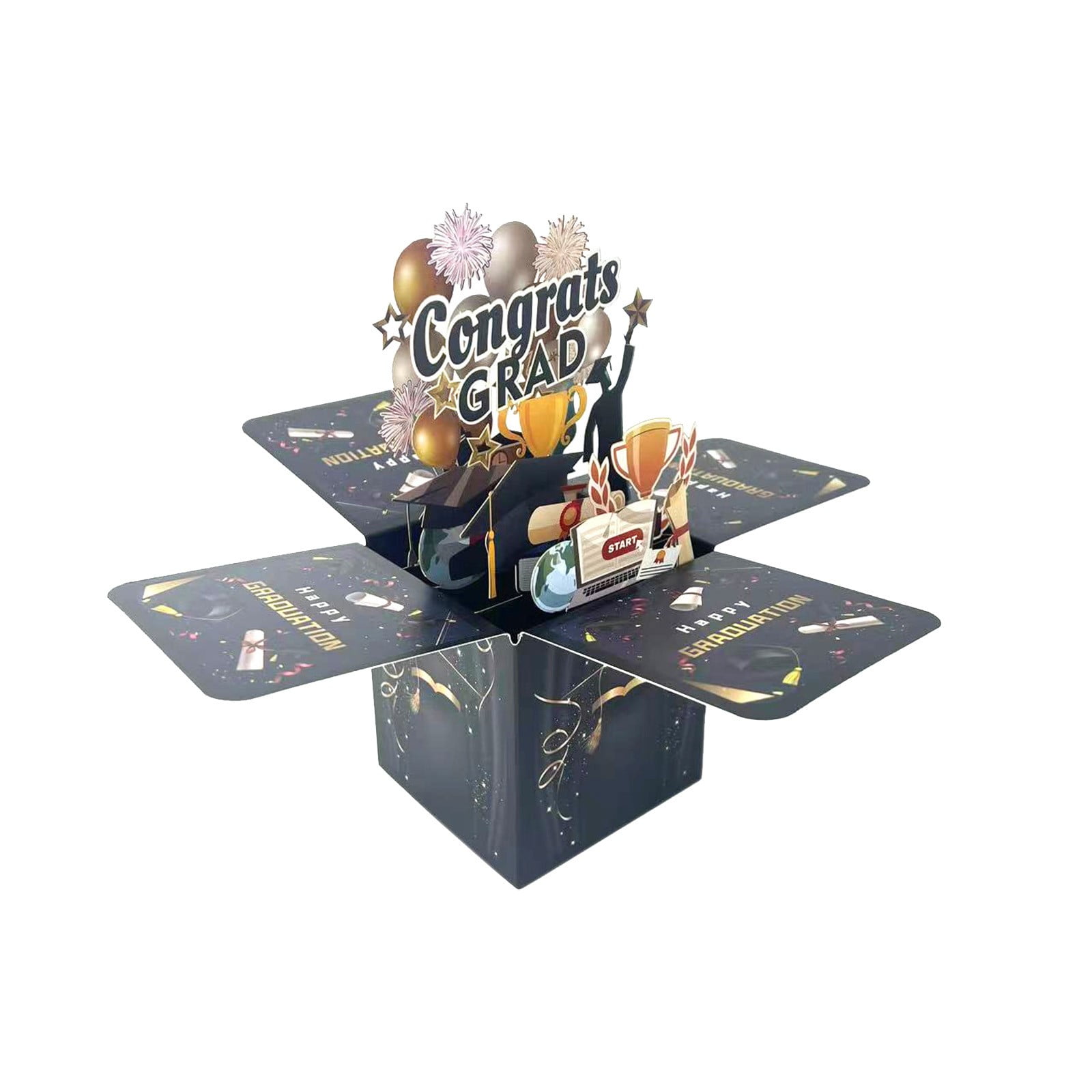 Fresh Cut Paper Up Card 3D Colorful Butterfly Paper Bouquet Greeting ...