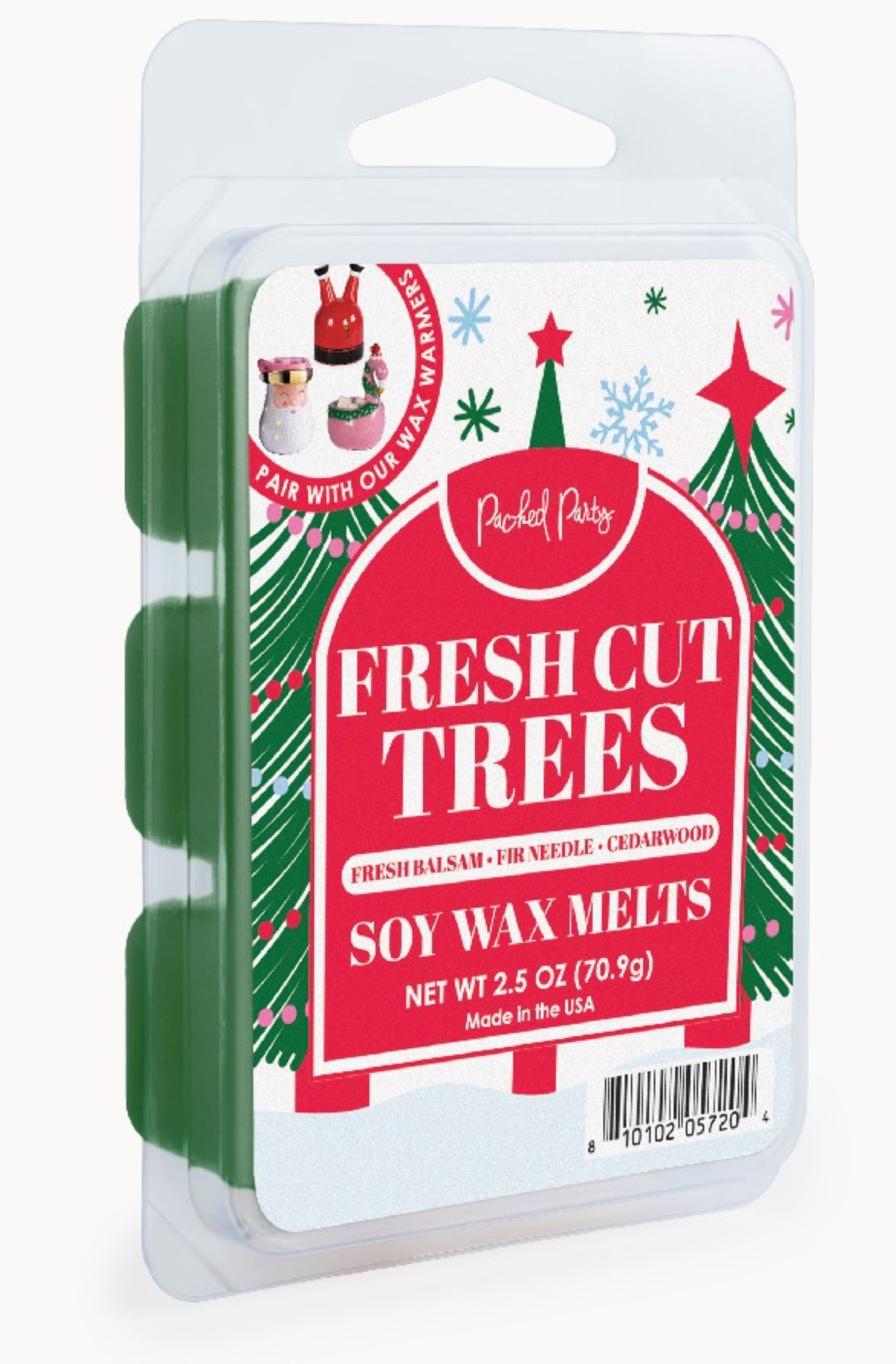 Fresh Cut Trees Wax Melts, Packed Party, Highly Fragrant, 2.5 oz (1 ...