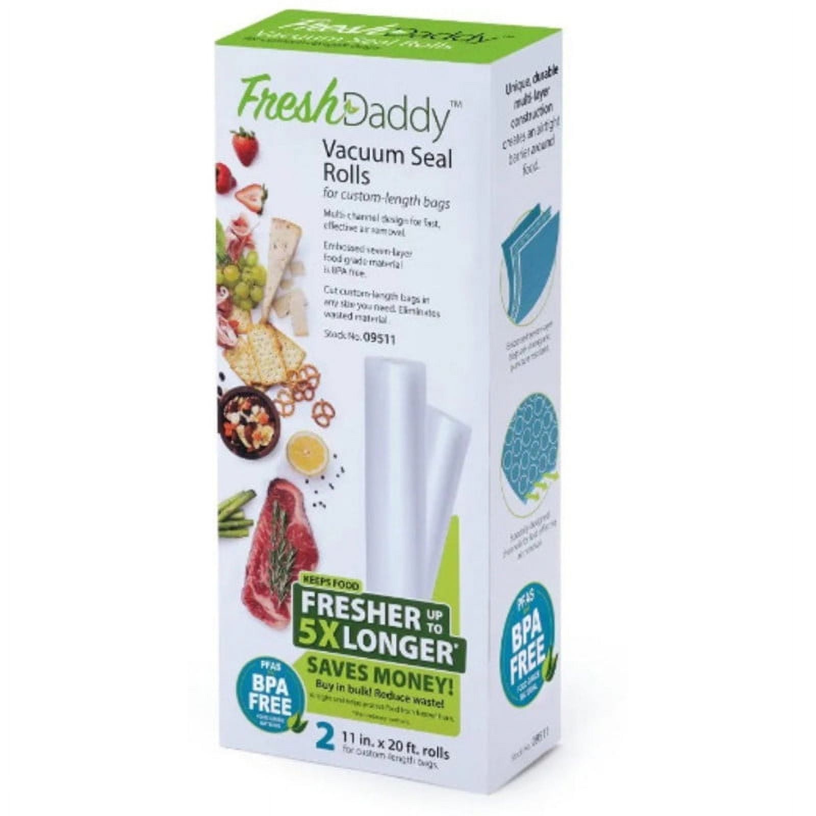 Presto 09511 Fresh Daddy 11" X 20" Vacuum Seal Roll - Walmart.com