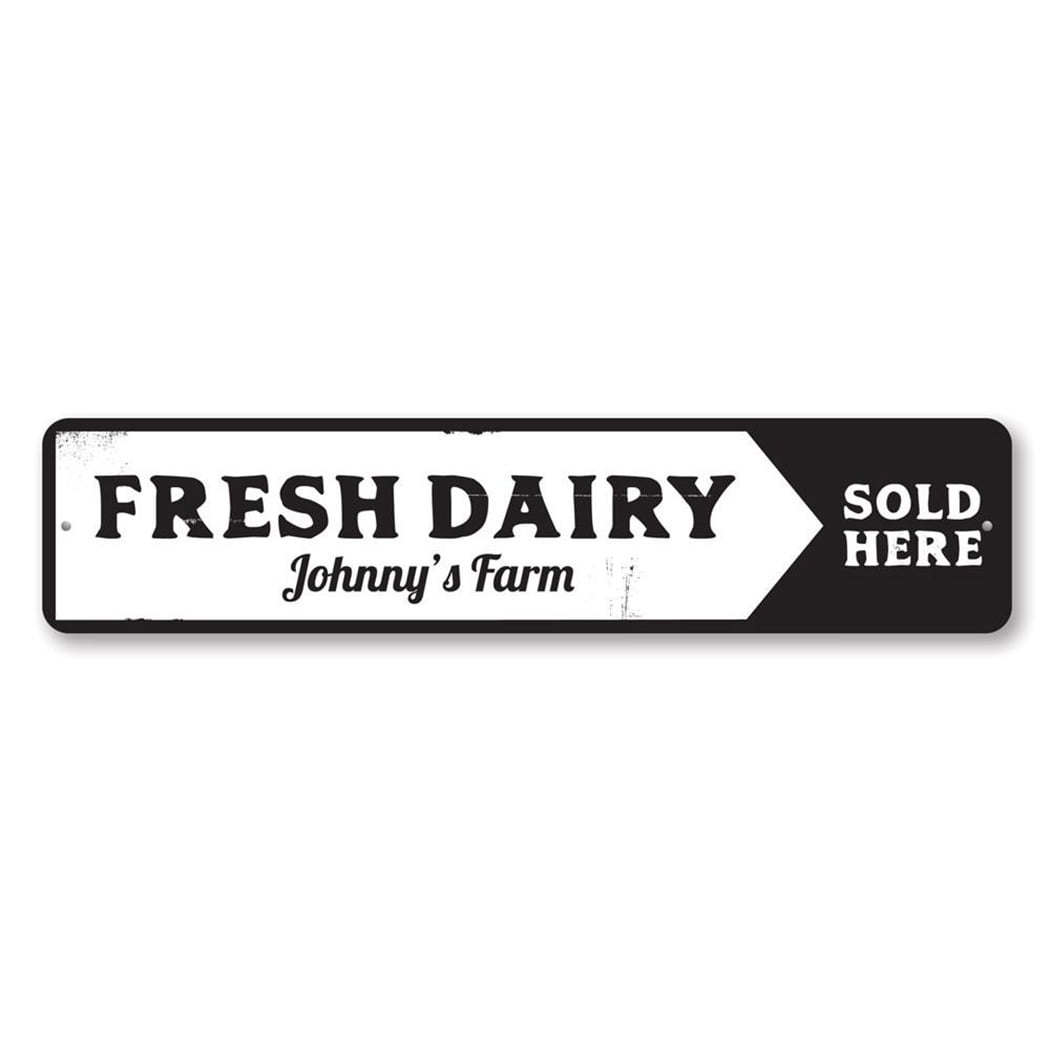 Fresh Dairy Sign, Milk Sold Here Sign, Custom Farmhouse Sign, Farmer ...