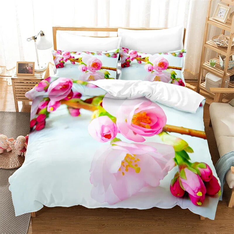Fresh Daisy Flower Bedding Set Lovely Kid's Duvet Cover Boys Quilt ...