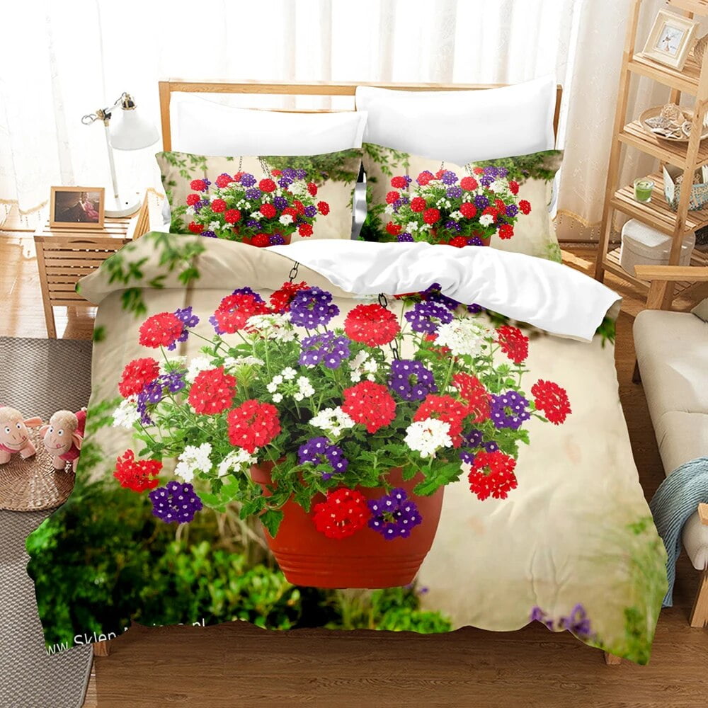 Fresh Daisy Flower Bedding Set Plant Flower Duvet Cover Boys Quilt ...