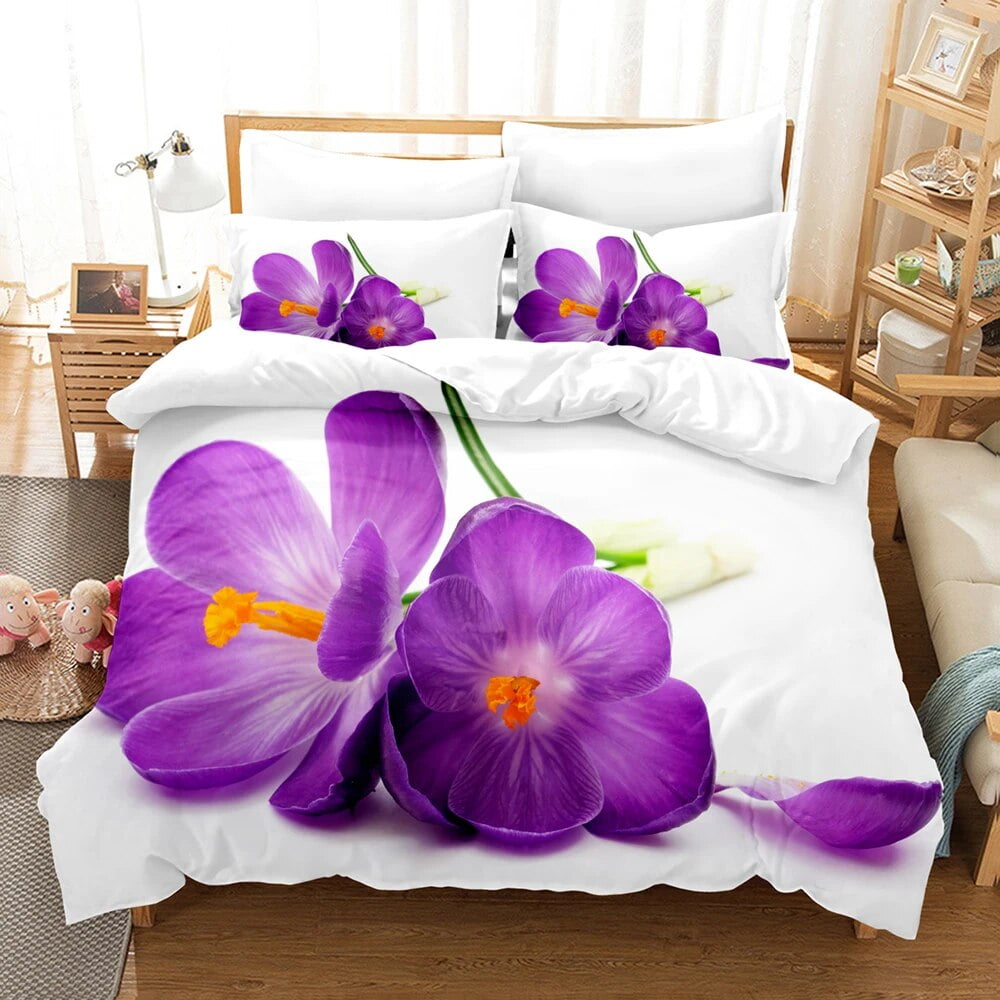 Fresh Daisy Flower Bedding Set Plant Flower Duvet Cover Boys Quilt ...