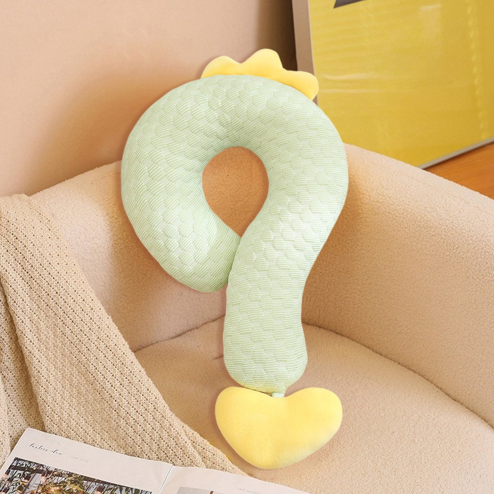Fresh Designs, Cool Feeling Ice Silk Office Nap Pillow, Car Travel Neck ...