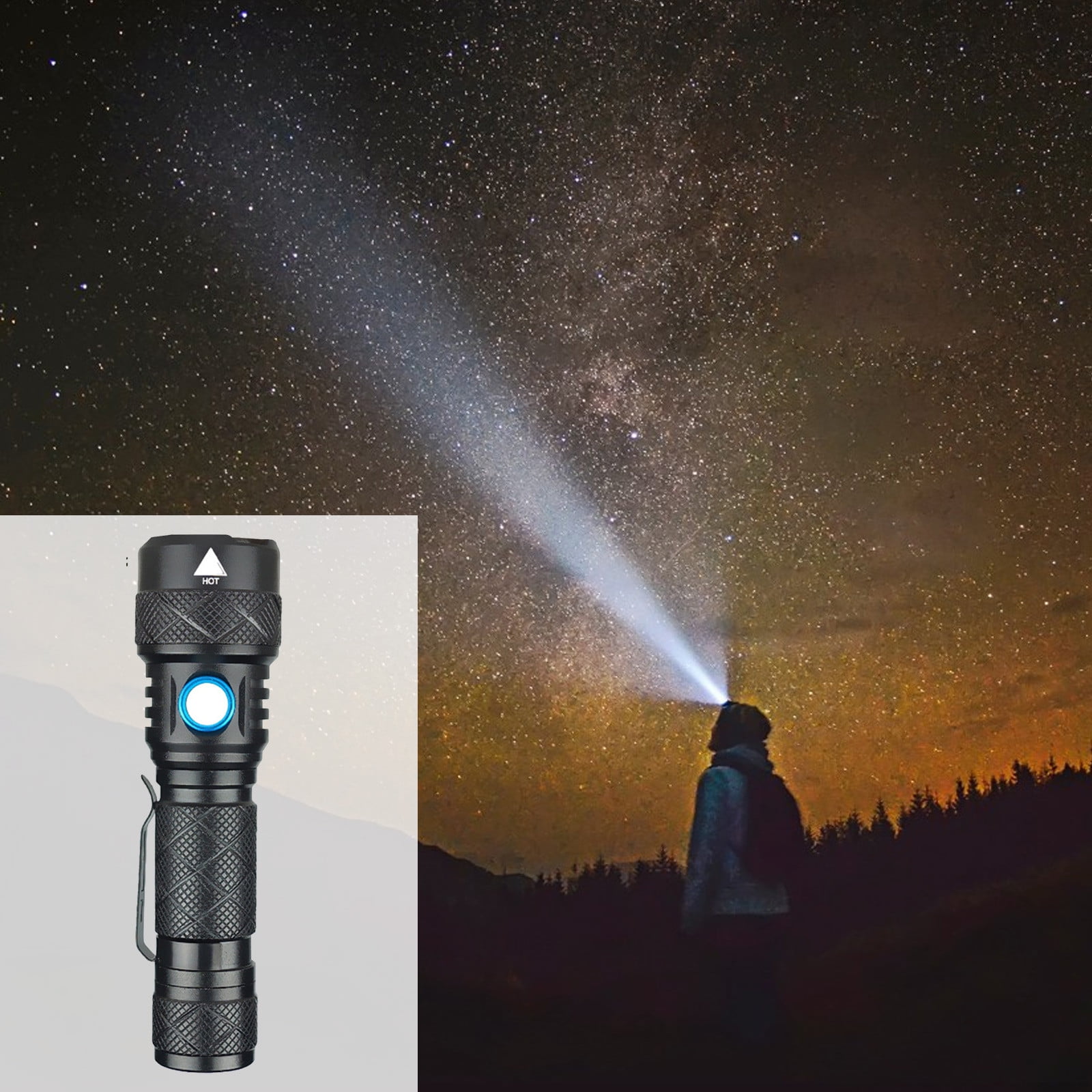 Fresh Designs, High Performance Flashlight, USB Rechargeable ...