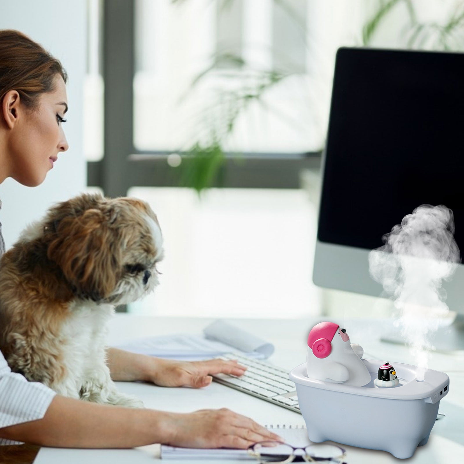 Fresh Designs, Mini Desktop Humidifier, Small Room Humidifier for ...