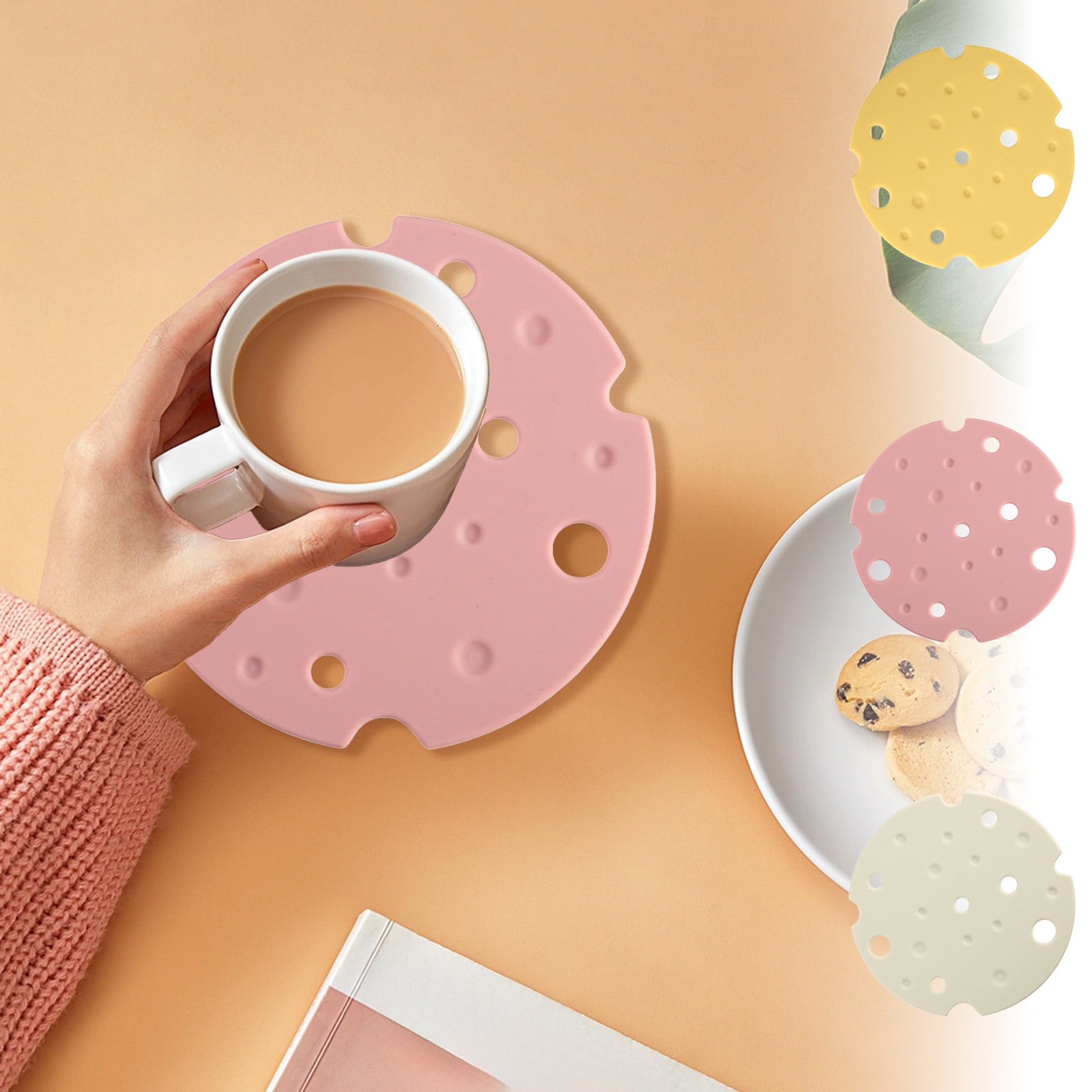 Fresh Designs, Silica Gel Insulated Cup Mats, Flexible Heat Resistance Non-Slip Kitchen Mats ...