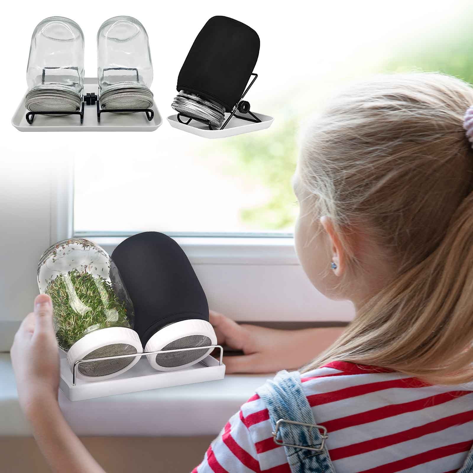 Fresh Designs, Stainless Steel Germination Tank, Mesh Cover, Wide Mouth ...