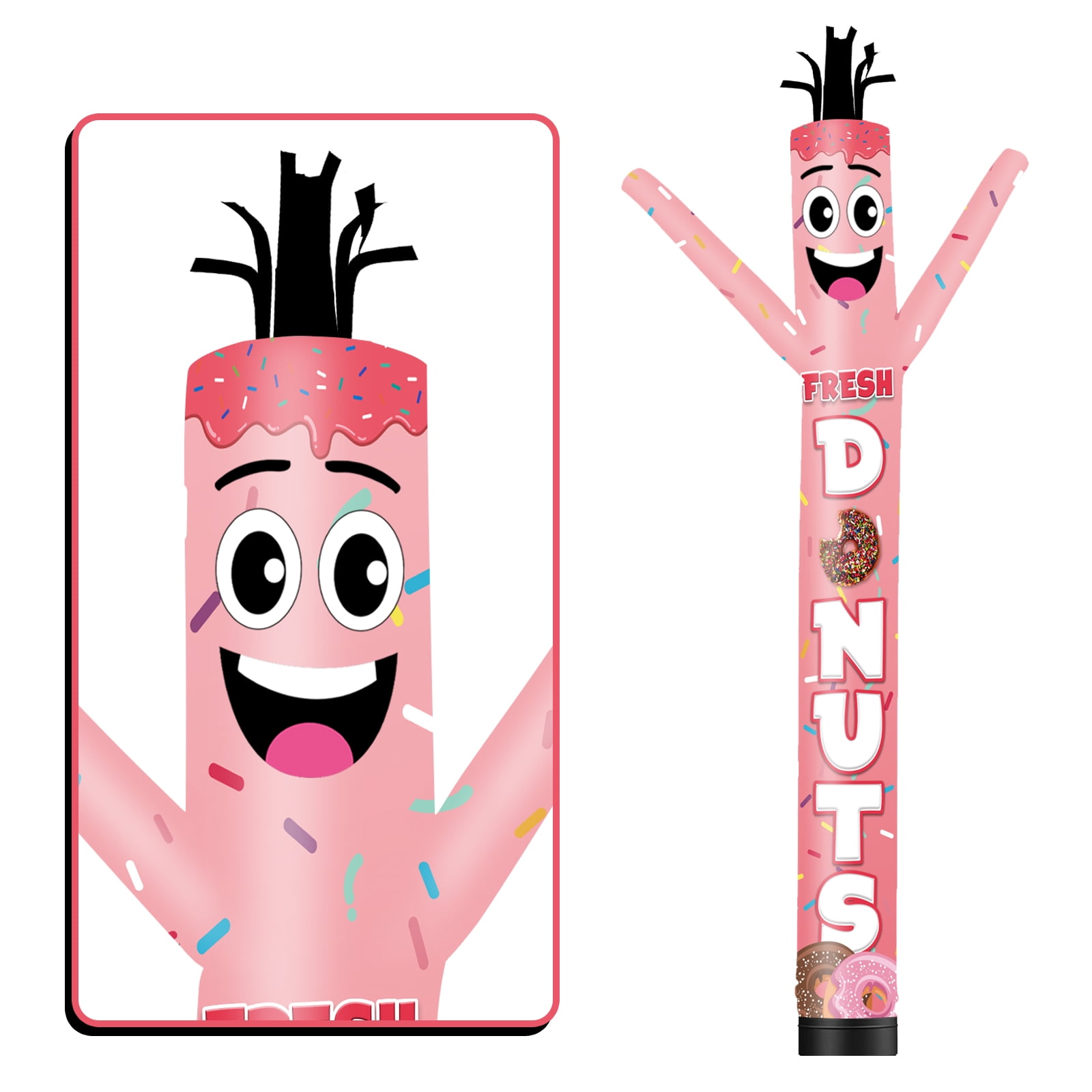 Fresh Donuts Inflatable Tube Man Wacky Wavy Dancing Guy for Outdoor ...
