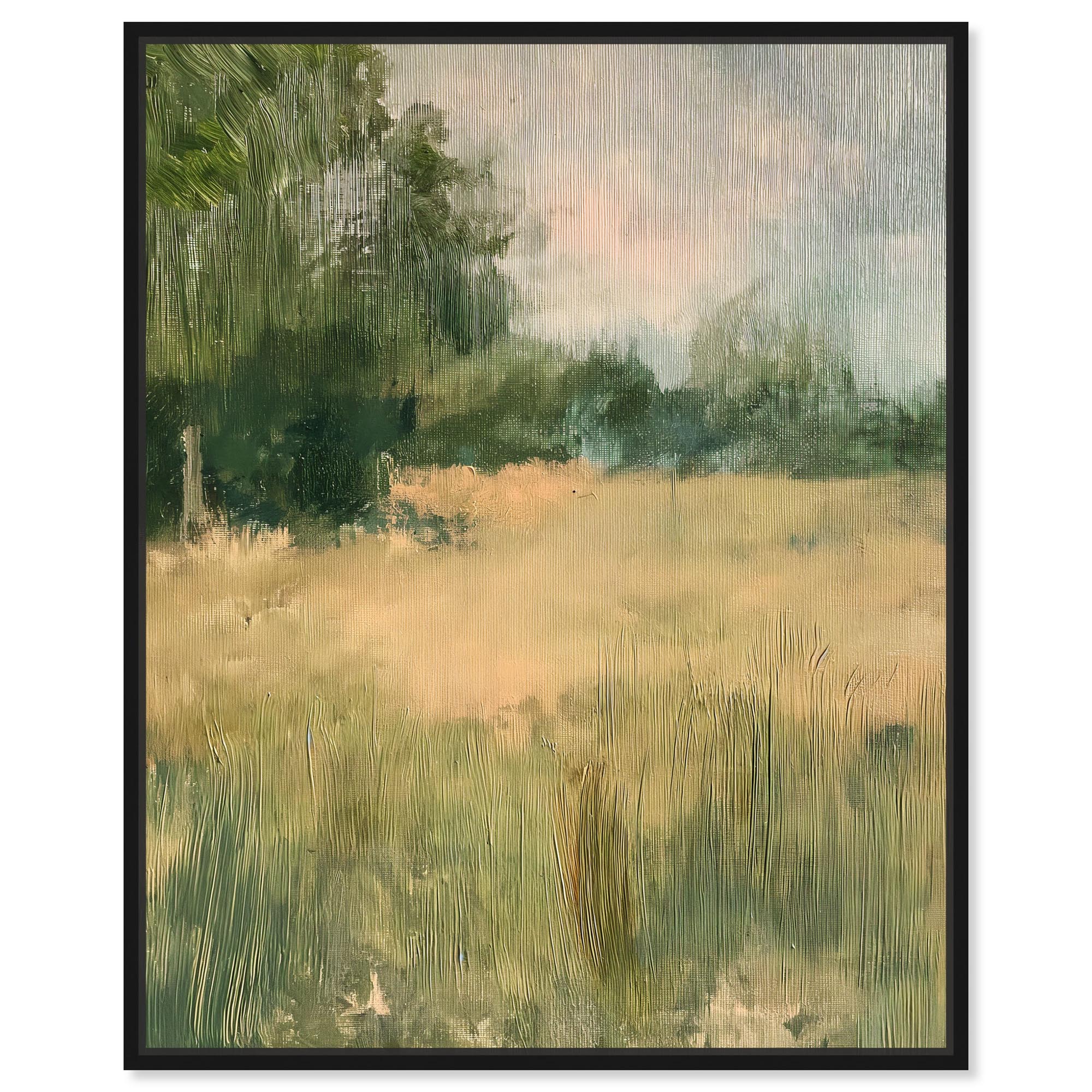 Fresh Earth Canvas Vintage Farmhouse by Art Remedy, Black Frame, 30" x ...