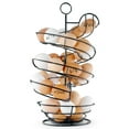Fresh Egg Holder Countertop, Metal Egg Skelter, Spiral Egg Holder with ...