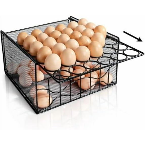 Fresh Egg Holder for Gathering, 2 Tier Large Egg Collecting Basket with ...
