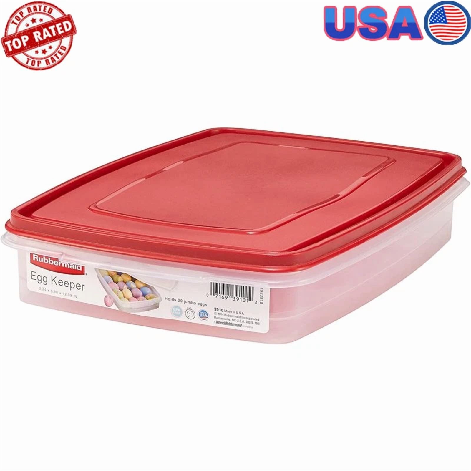 Fresh Egg Keeper Container W/ Lid Storing Transporting Dishwasher Safe ...