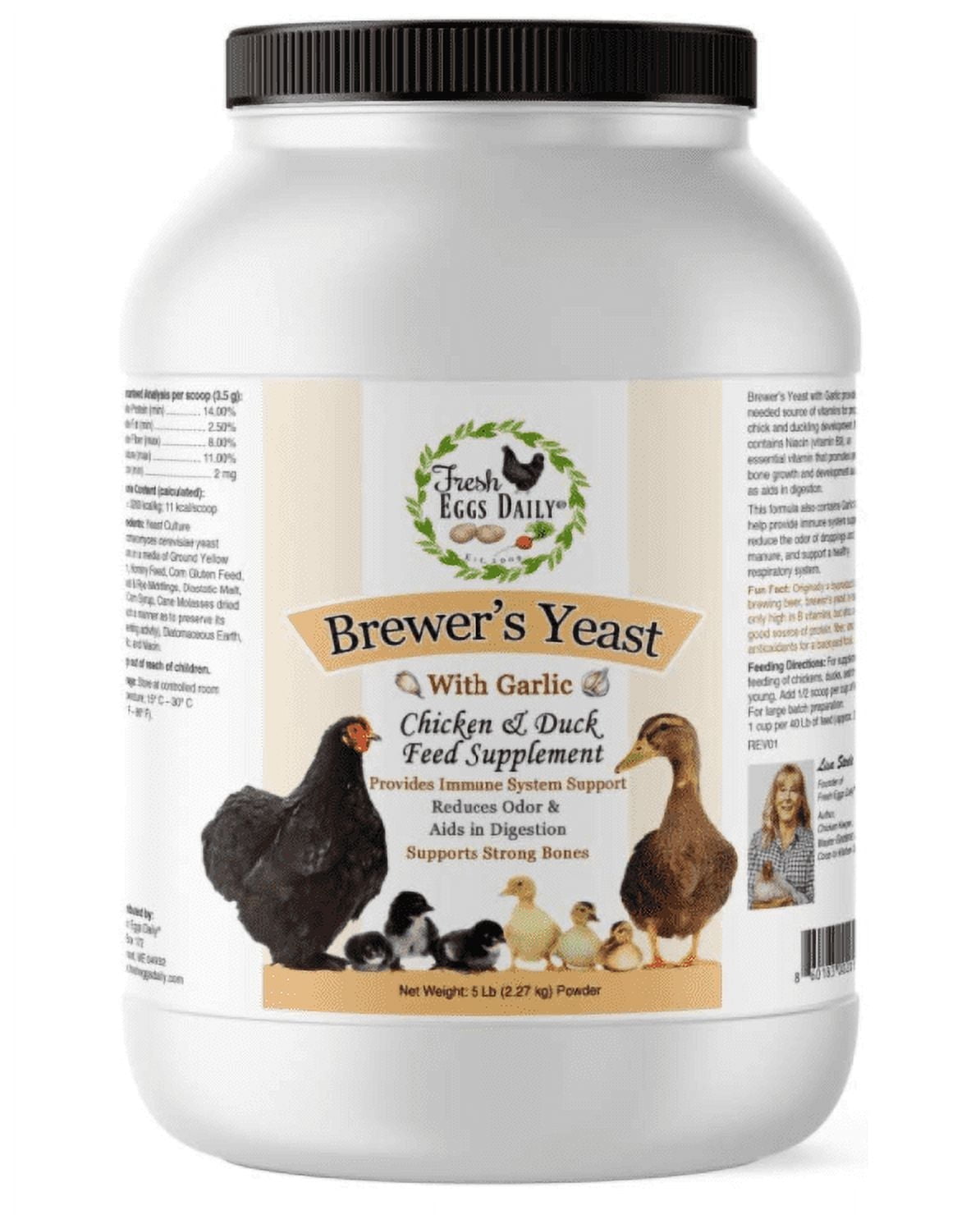 Vitamins For Chickens Fresh Eggs Daily Brewer's Yeast With Garlic For ...