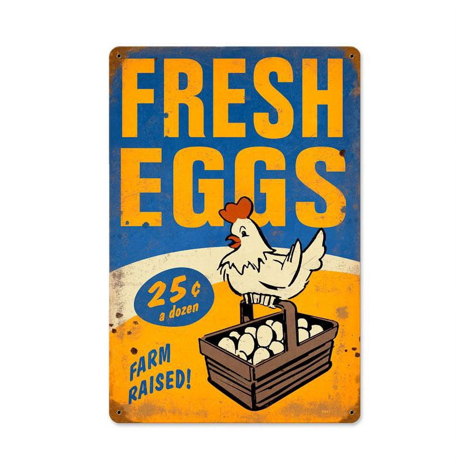 Fresh Eggs Vintage Sign “Made in the USA with heavy gauge steel ...