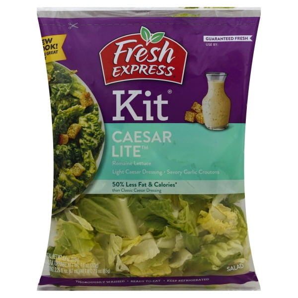 Fresh Express Caesar Lite Salad Kit, 9.8 Oz. - Walmart.com