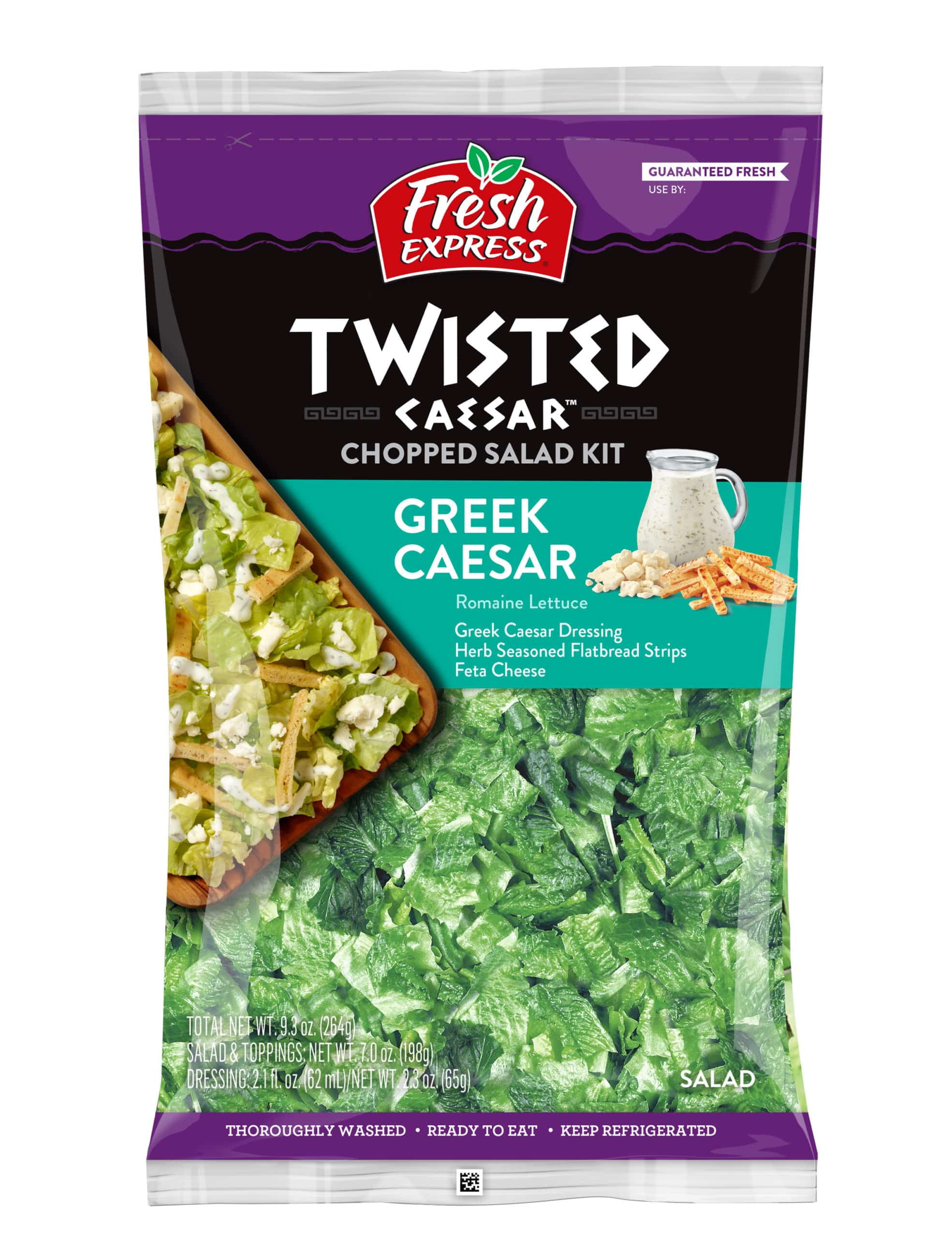 Fresh Express Twisted Greek Caesar Chopped Salad Kit - Walmart.com