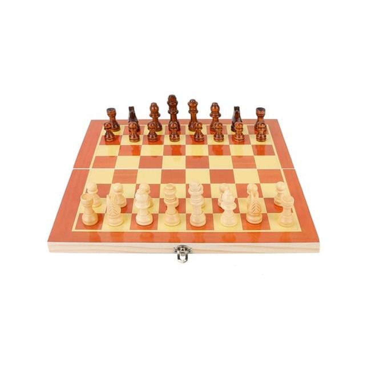 Fresh Fab Finds 11.3 x 11.3 in. Folding Set Portable Travel Wooden ...