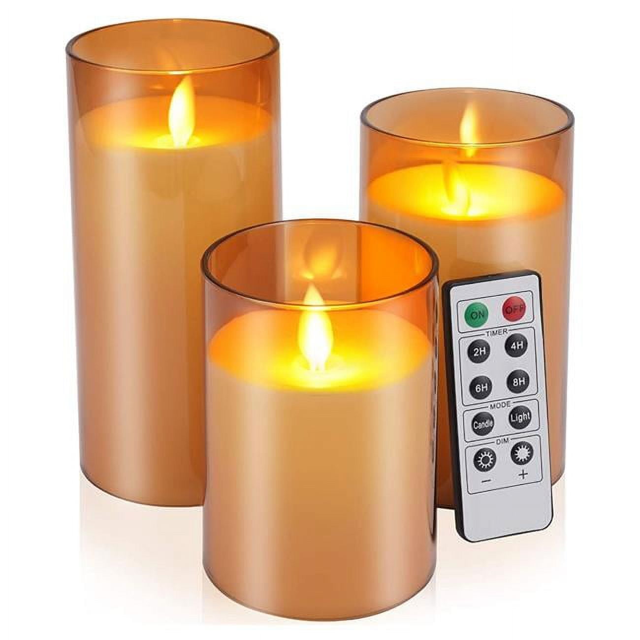 Fresh Fab Finds 3-Pack LED Flameless Candle Set, Battery Operated, Real ...
