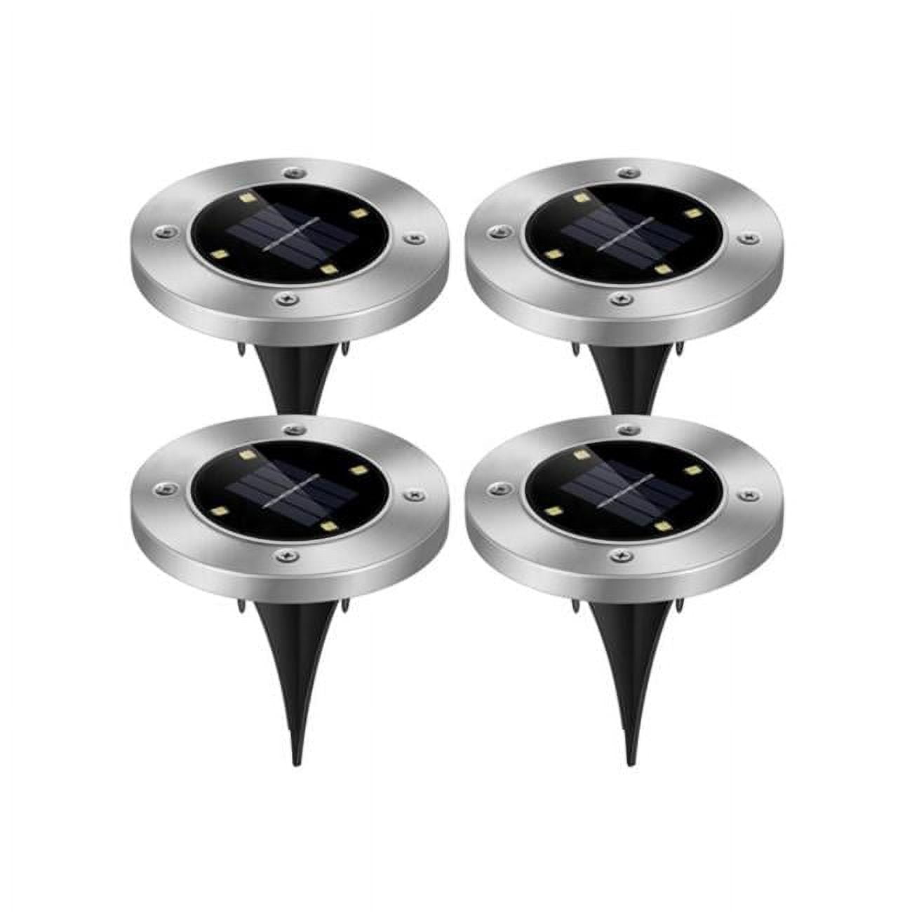 4pcs Solar Ground Light Waterproof Buried Light In-Ground Path Deck ...