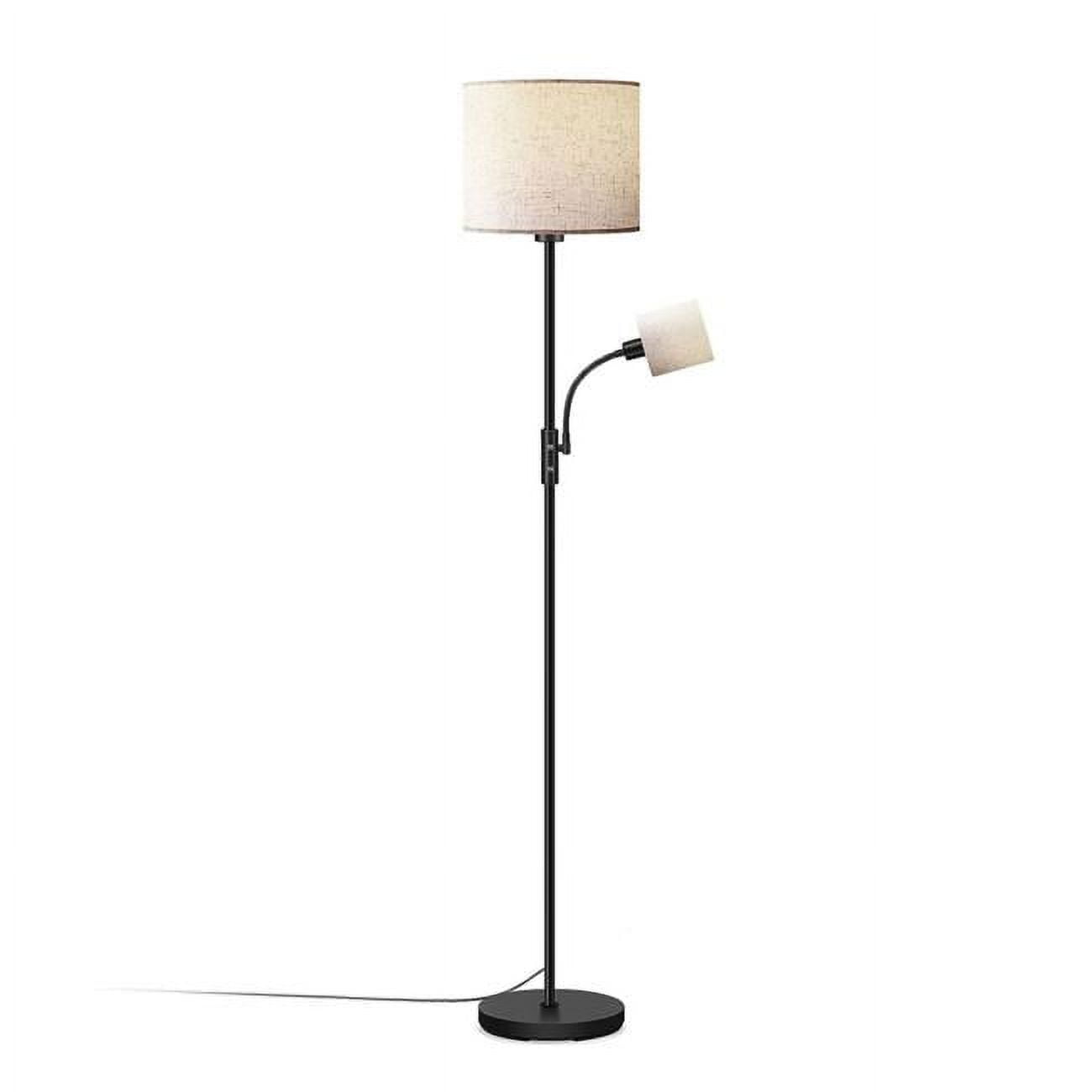 67.32In Mother Daughter Floor Lamp, Linen Shade, 3200K Brightness, 360 ...