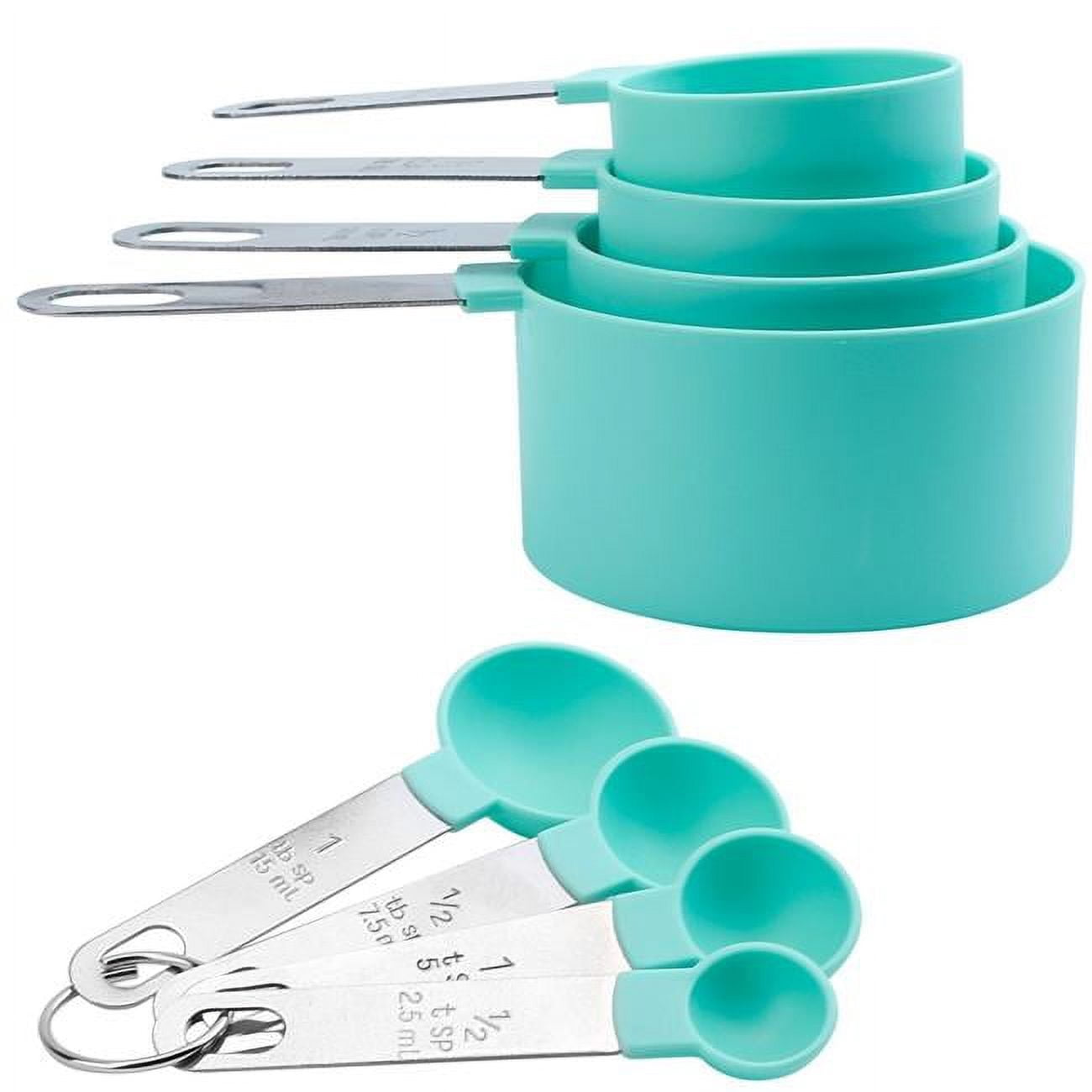 Fresh Fab Finds FFF-GPCT2538 8Pcs Plastic Measuring Spoons & Cups Set ...